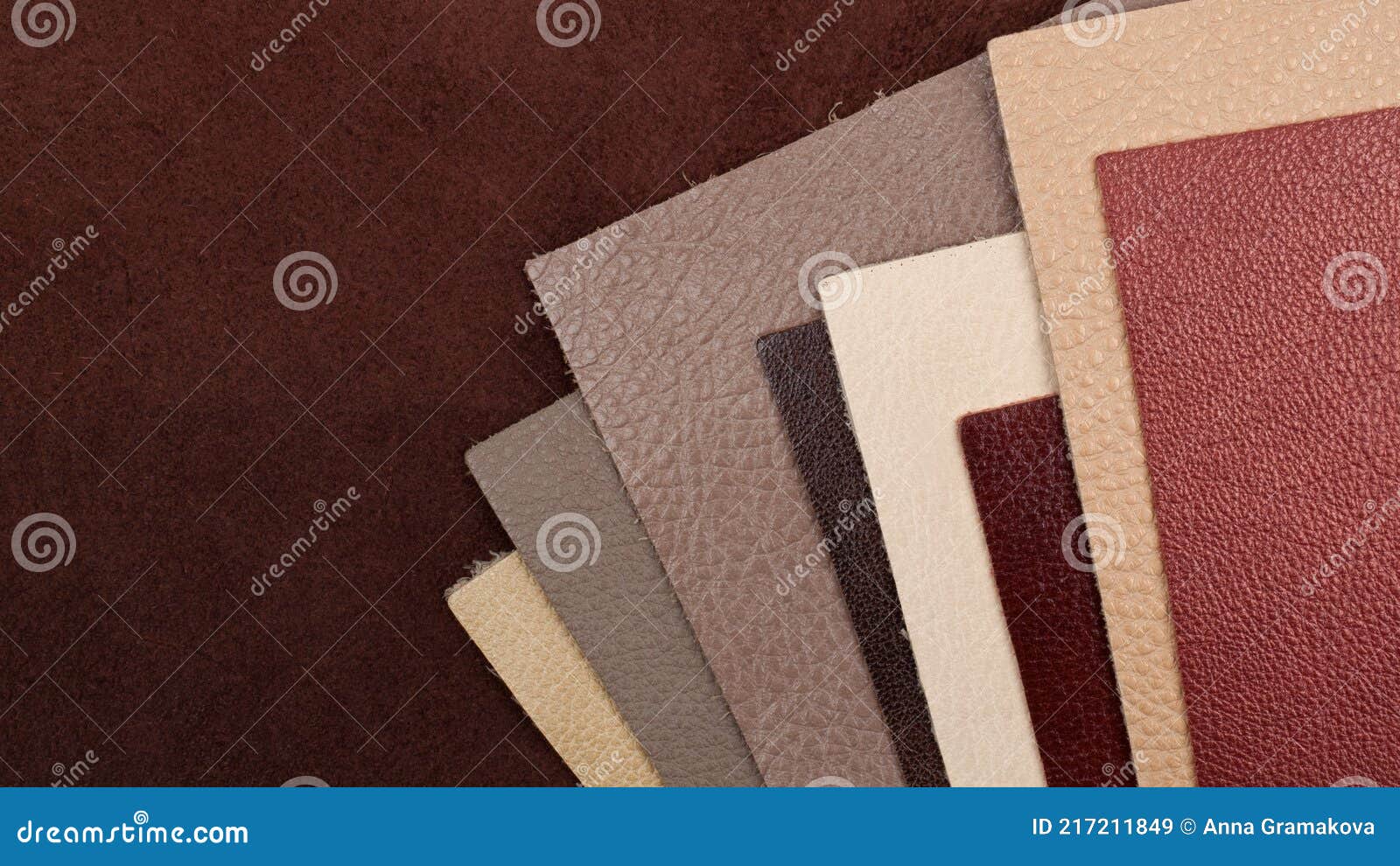 Natural Leather Textures Samples Stock Image - Image of elegant ...