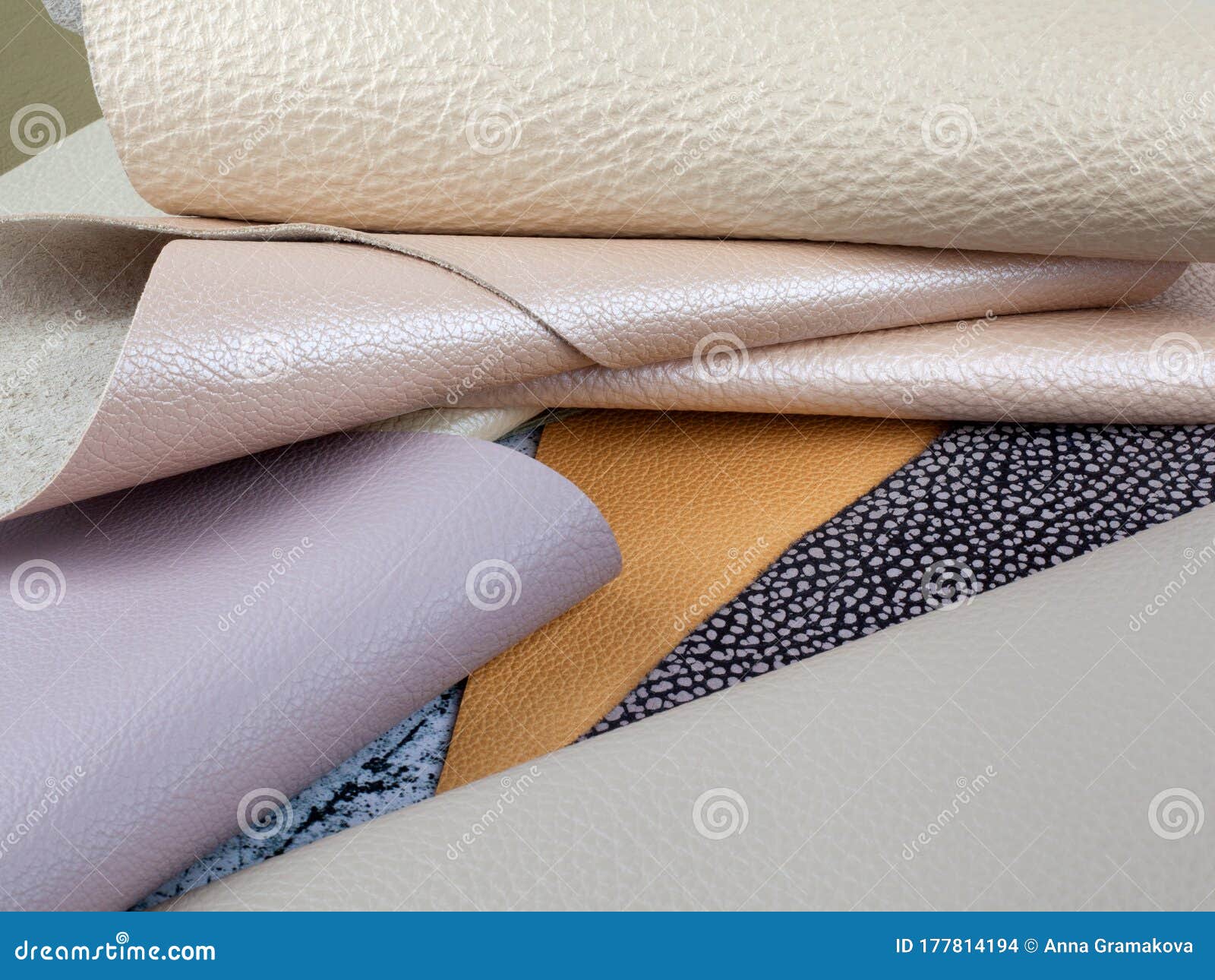 Natural Leather Textures Samples Stock Photo - Image of elements, multi ...