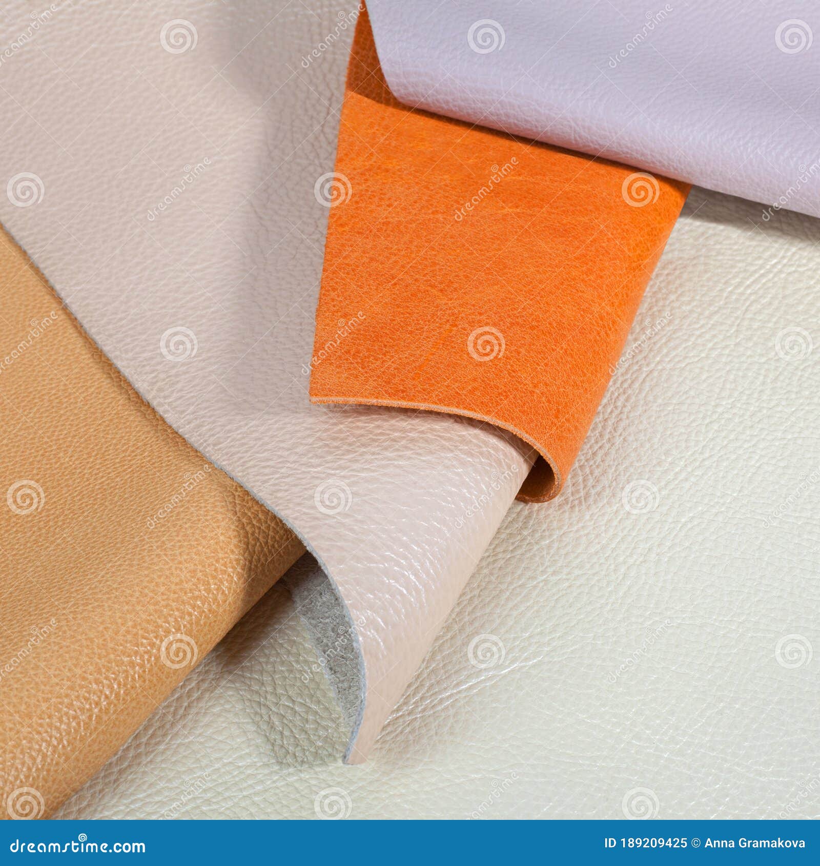 Natural Leather Textures Samples Stock Image - Image of elegant ...