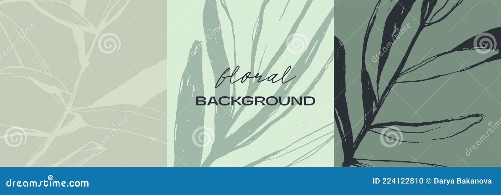 Floral Leaves Leaf Background Minimal, Vector Stock Vector ...