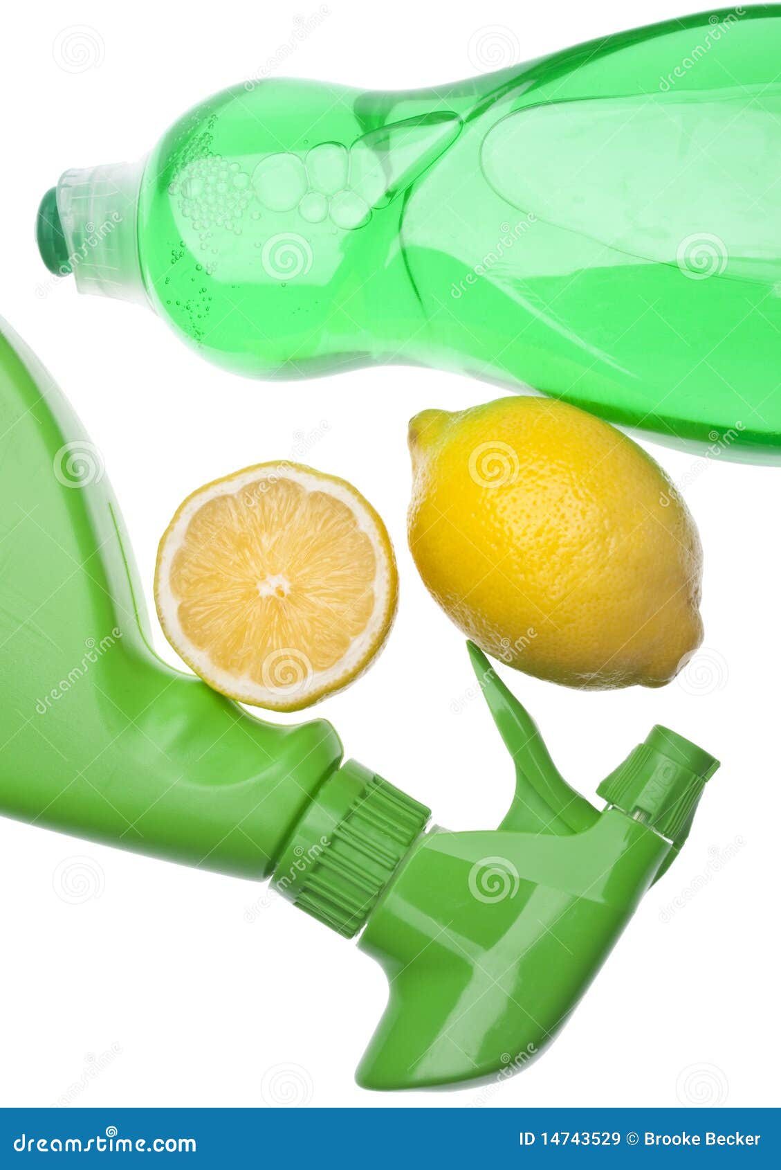 Natural Lemon Clean stock image. Image of bottle, studio - 14743529
