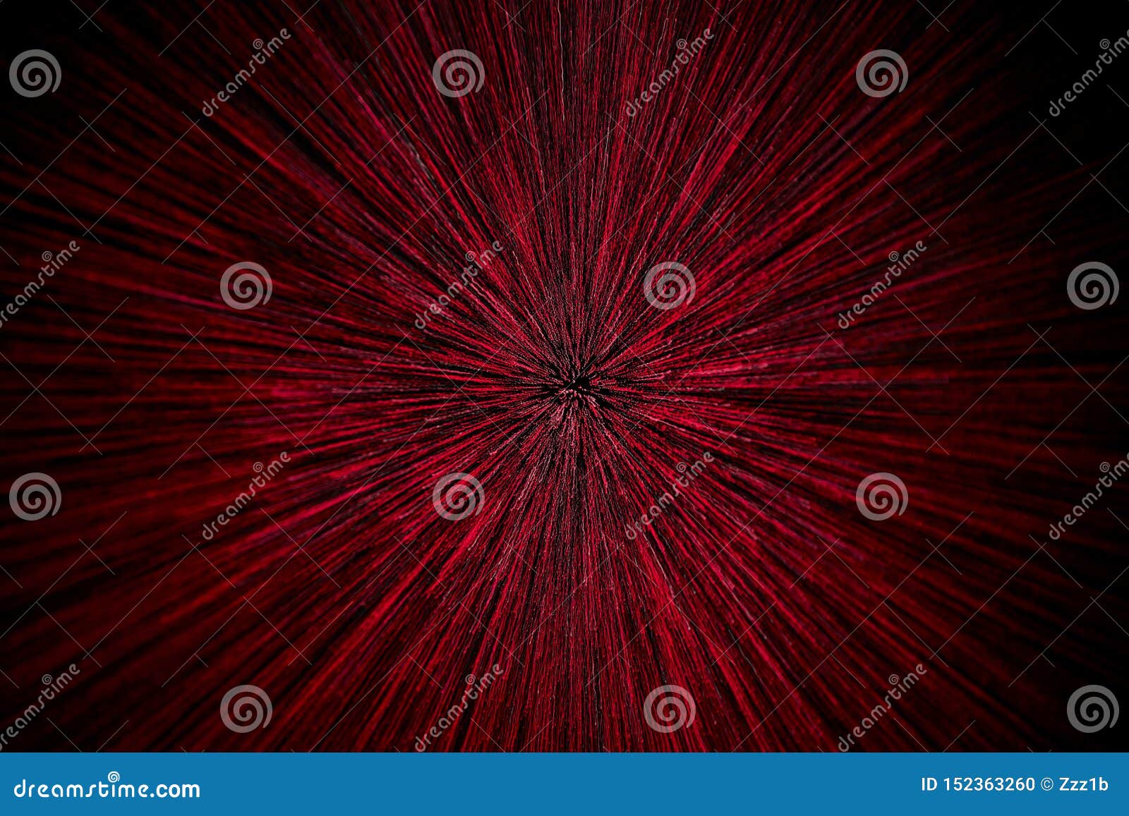 Natural Lens Zoom Explosion Radial Blurred Red Particles on Black ...