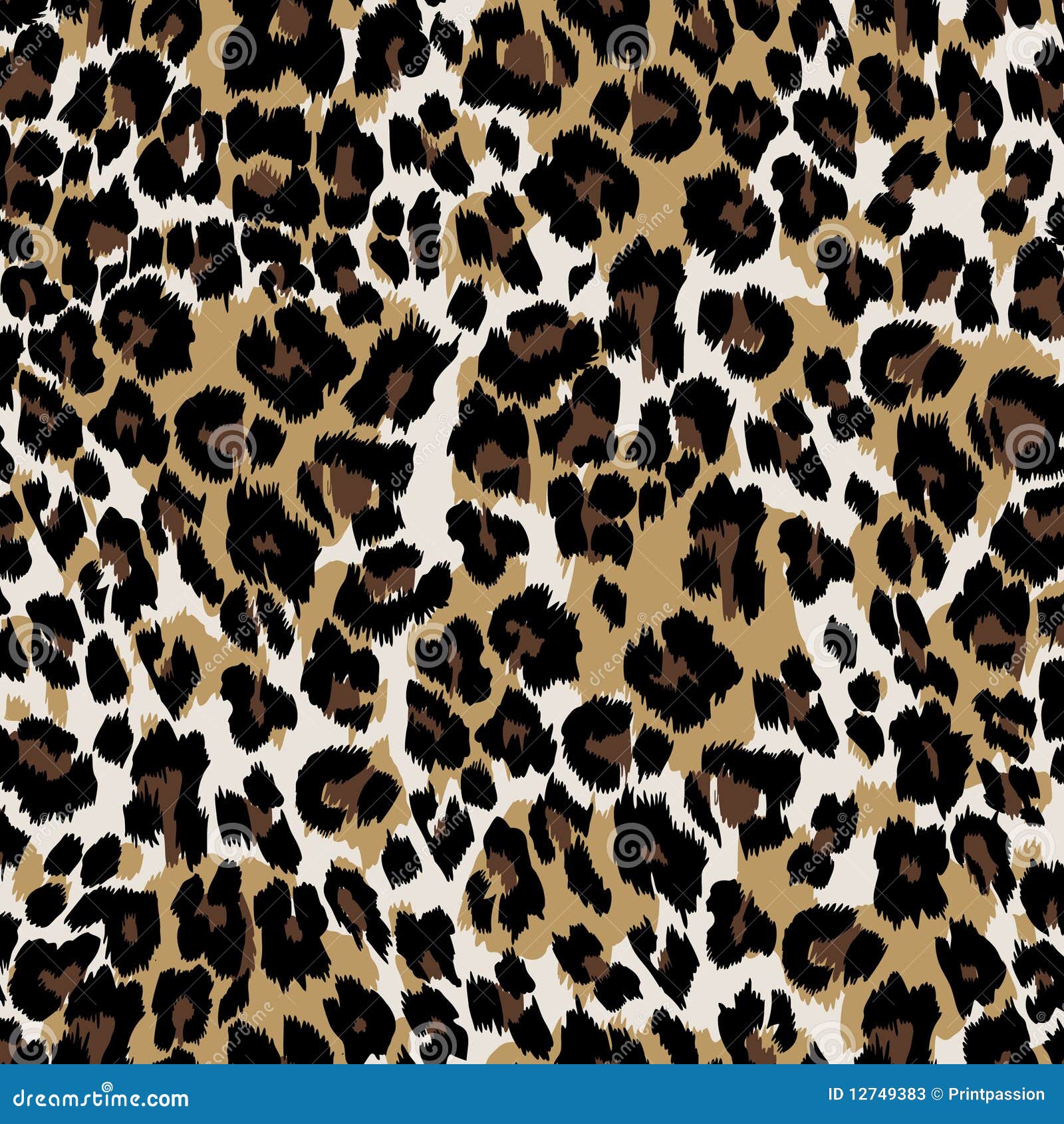 Natural leopard skin stock vector. Illustration of print - 12749383