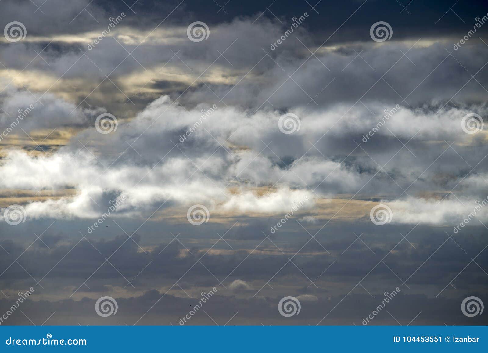 Natural Light Blue Cloudy Sky Background at Sunset Stock Image - Image ...