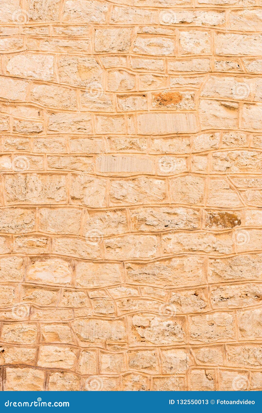 Light Brown Rustic Stone Wall Background Texture Stock Image - Image of ...