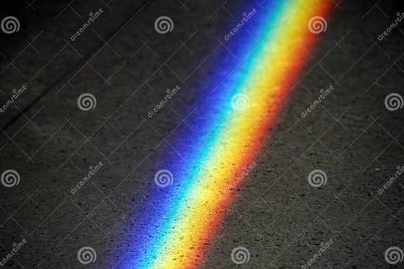 Natural Light Refraction in Rainbow Inside Ancient Stone Building Stock ...