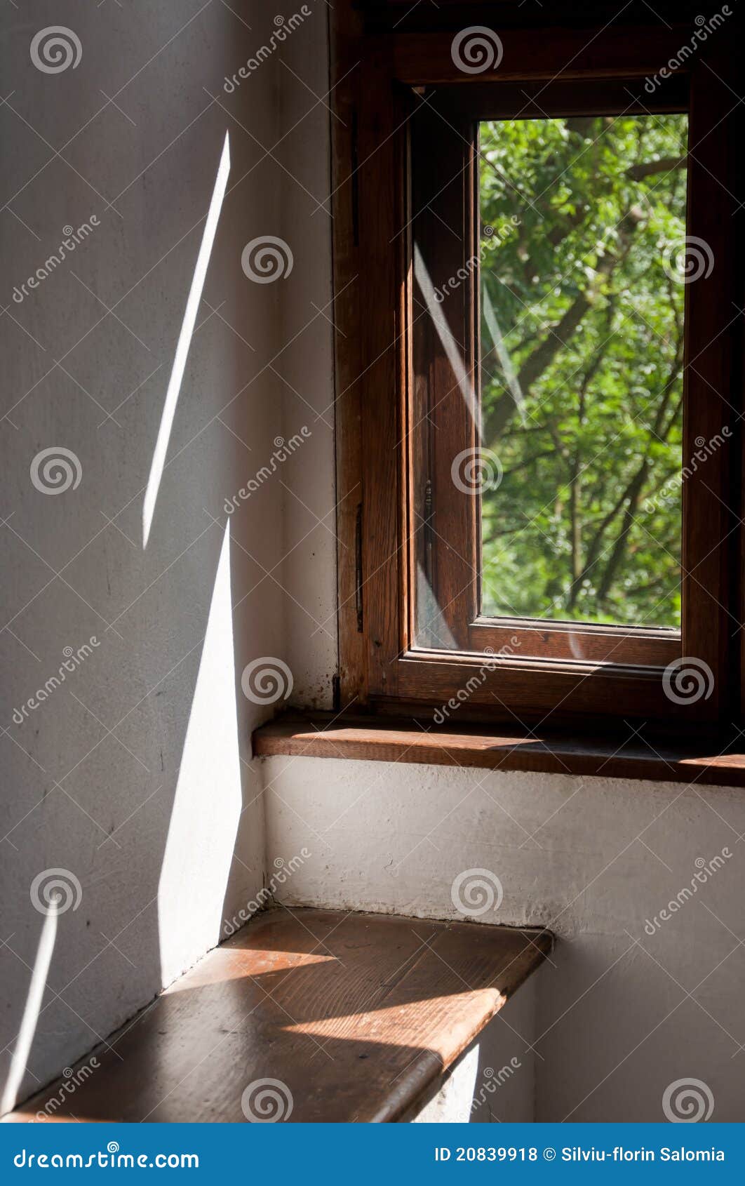 Natural Light Through Wooden Window Royalty Free Stock Photos - Image ...
