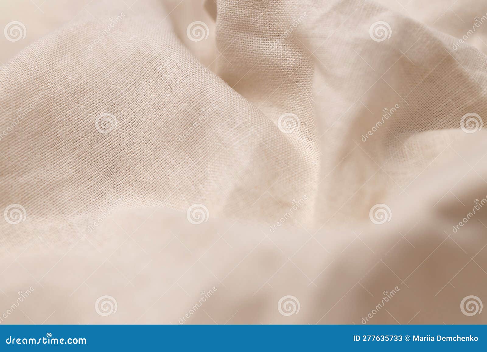 Natural Linen Fabric Texture. Rough Crumpled Burlap Background Stock ...