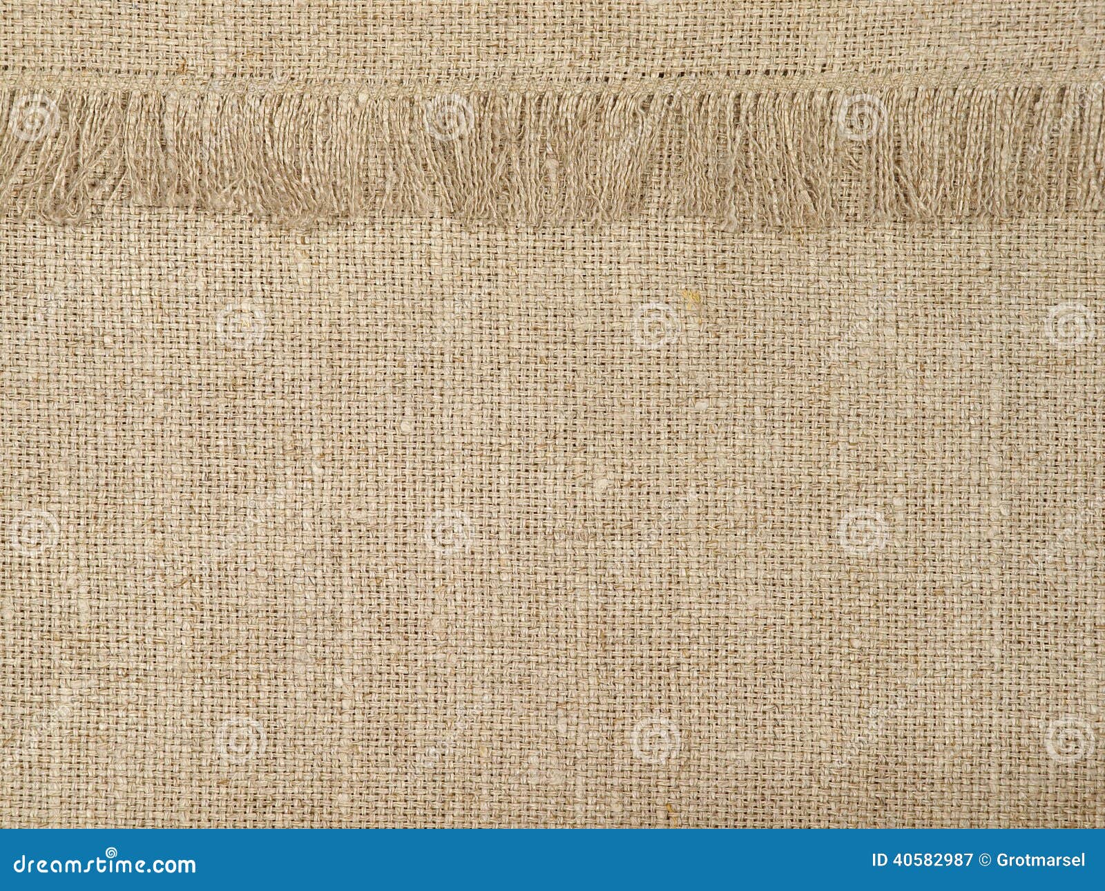 Natural Linen Texture Pattern with Fringe.Abstract Background. Stock ...