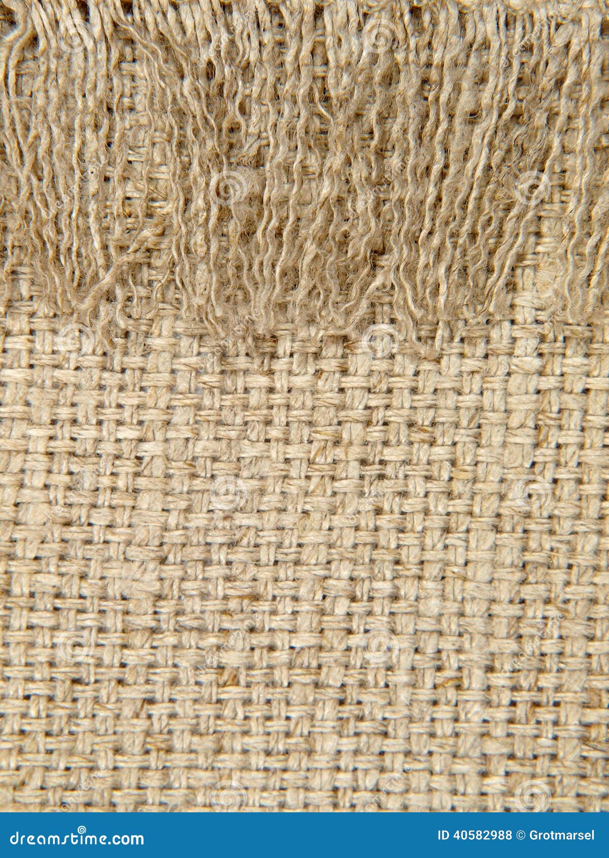 Natural Linen Texture Pattern with Fringe.Background. Stock Photo ...