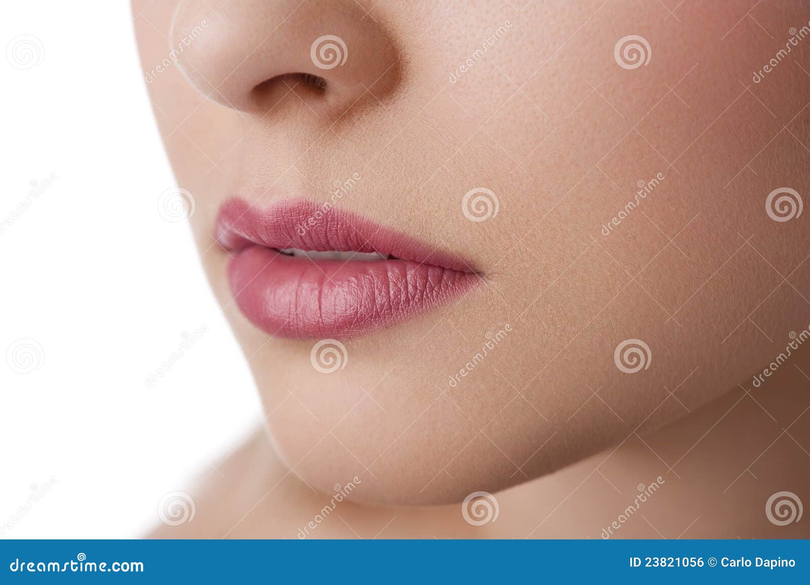 Natural lips close up stock photo. Image of cosmetic - 23821056
