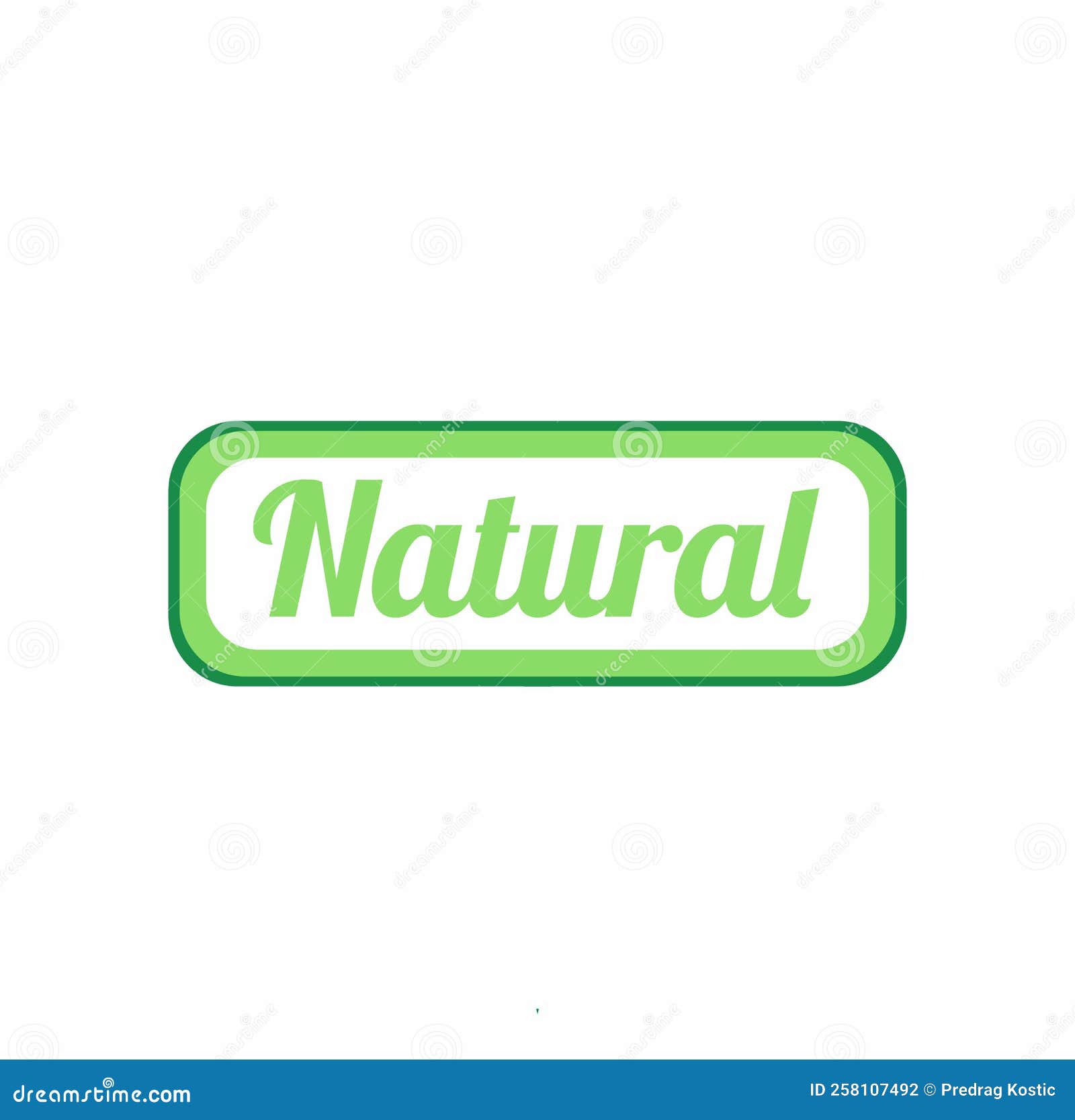 Natural logo design stock illustration. Illustration of text - 258107492