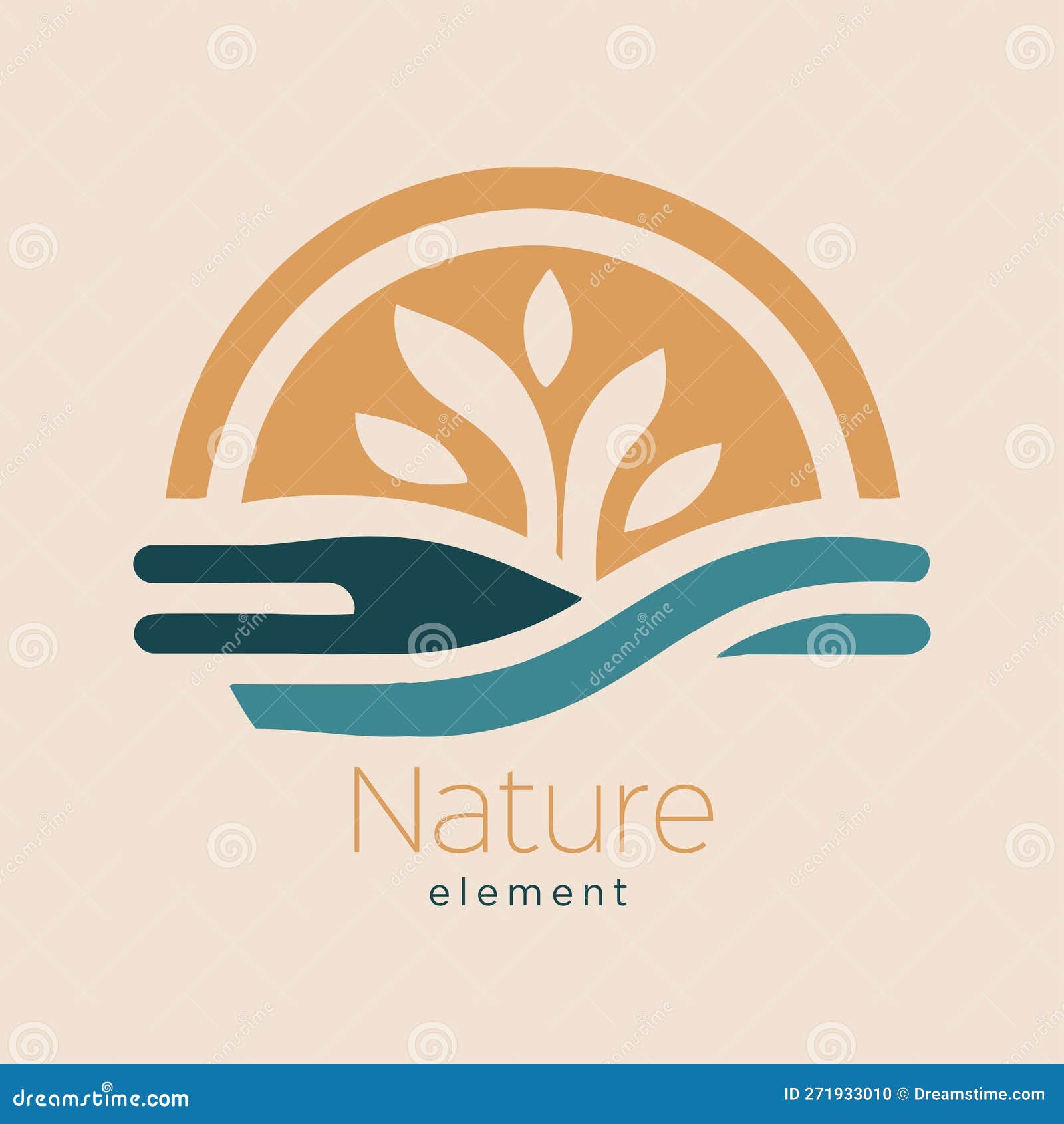 Natural Logo Design Template. Vector Logotype Elements for Eco Company ...