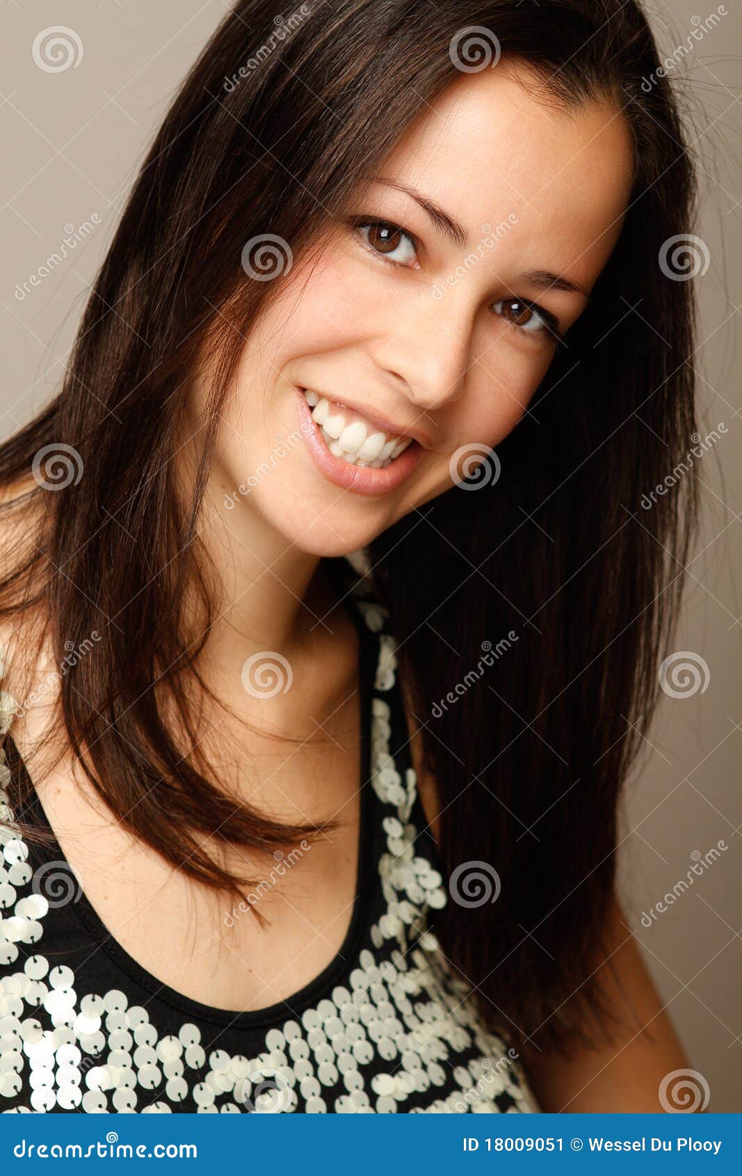 Natural looking brunette stock image. Image of natural - 18009051