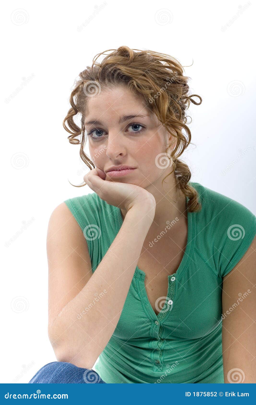 Natural looking woman stock photo. Image of attractive - 1875852