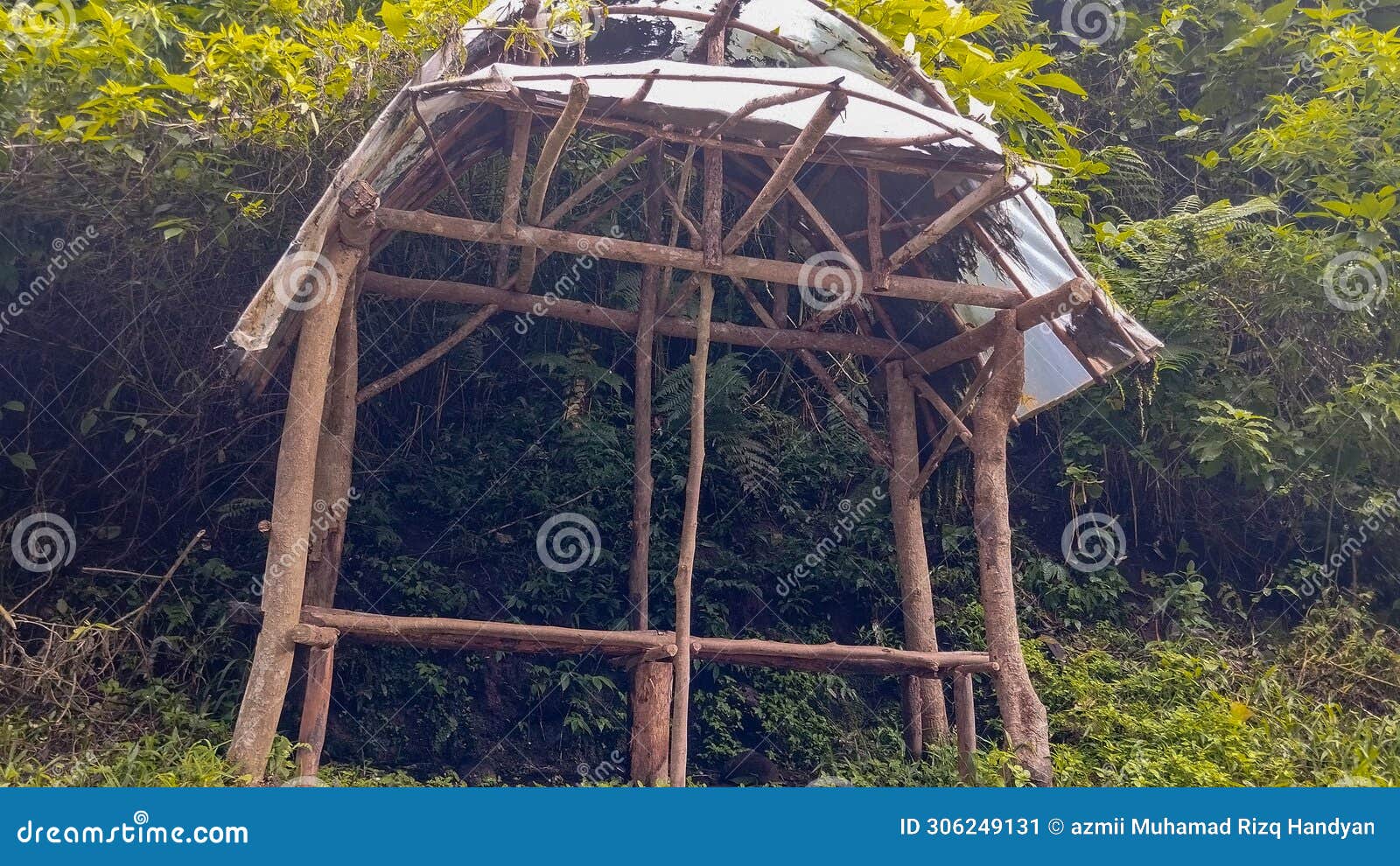 Natural, Man-made Wood for Shelter Stock Image - Image of landscape ...