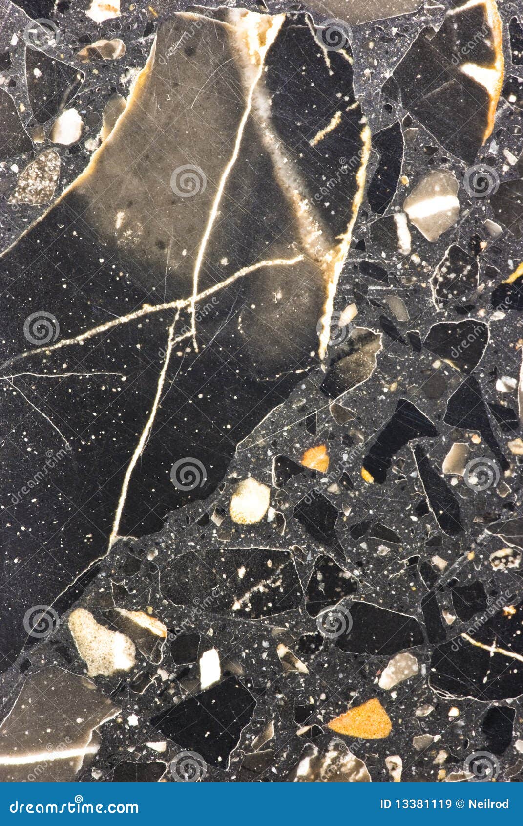 Natural Marble - Black Portoro Stock Image - Image of grain, black ...