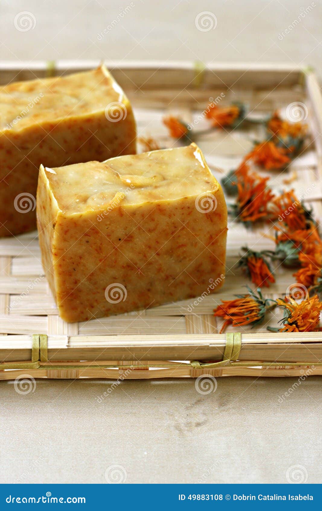 Natural marigold soap stock photo. Image of rose, buds - 49883108