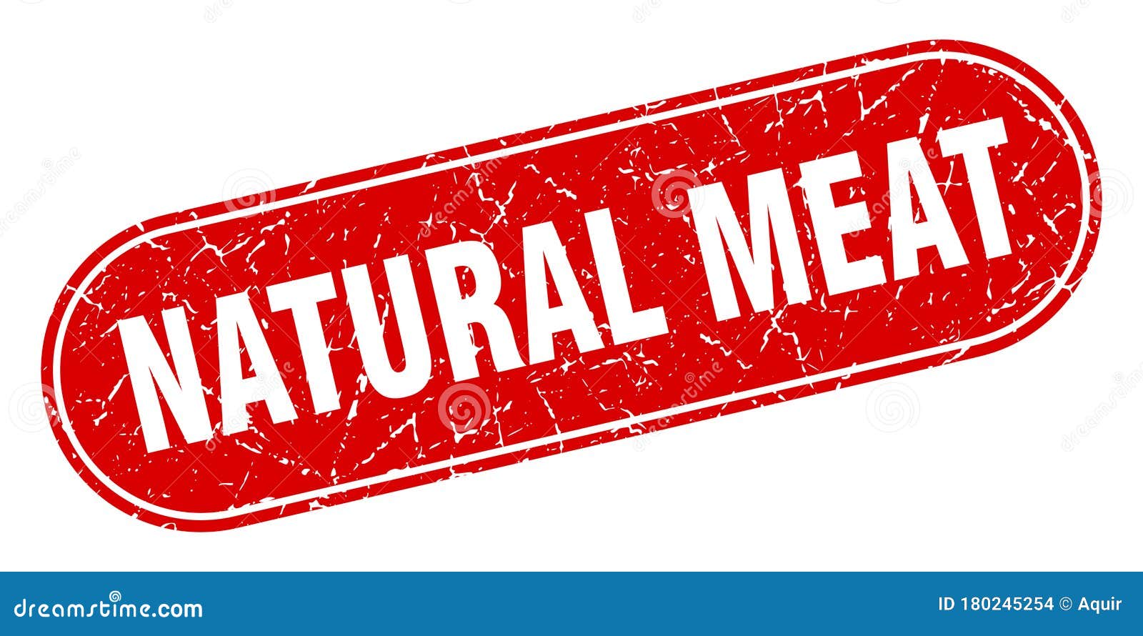Natural Meat Sign. Natural Meat Grunge Stamp Stock Vector ...