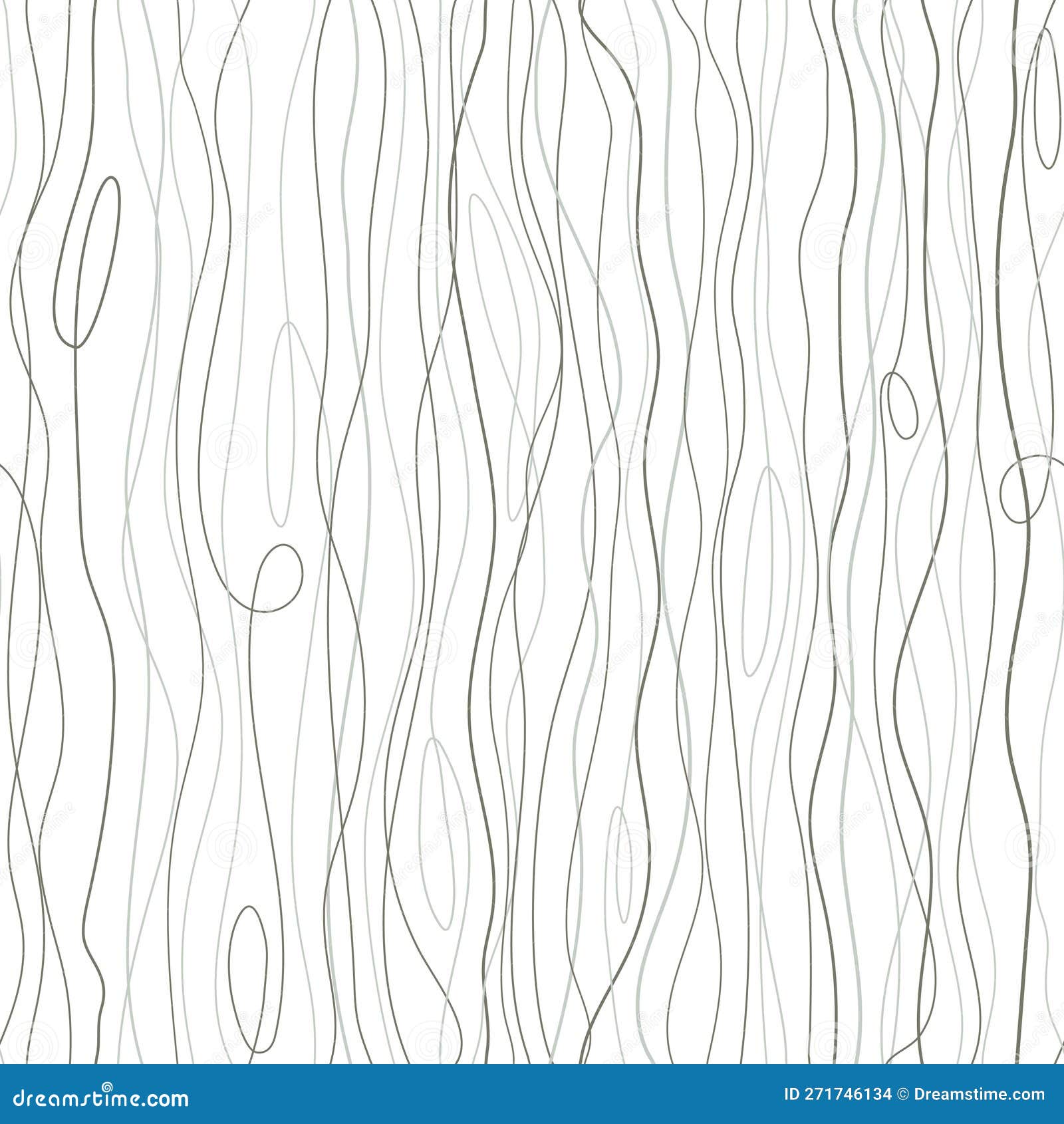 Natural Minimalistic Pattern of Wavy Lines. Stylized Wood Structure ...
