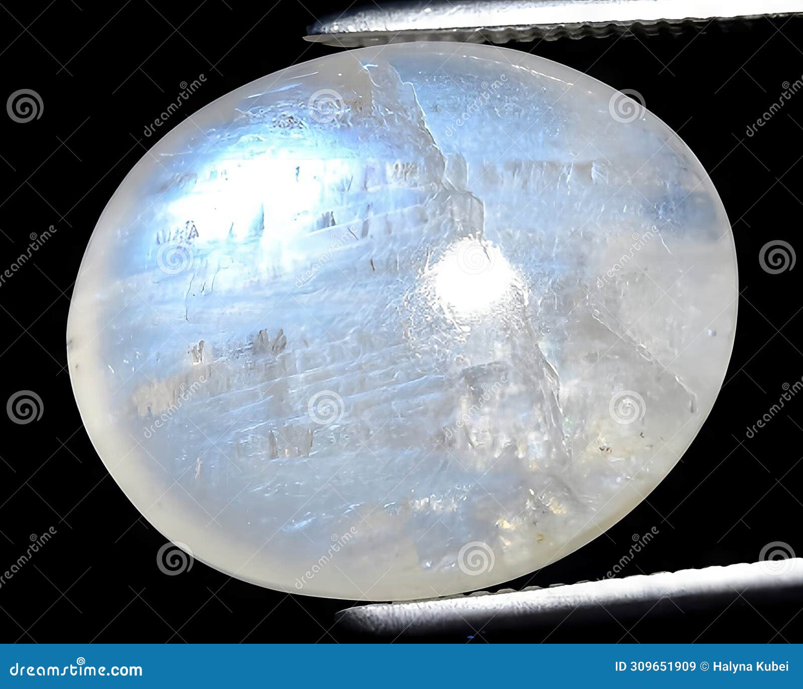 Natural Moonstone Adular Gem on the Background Stock Image - Image of ...
