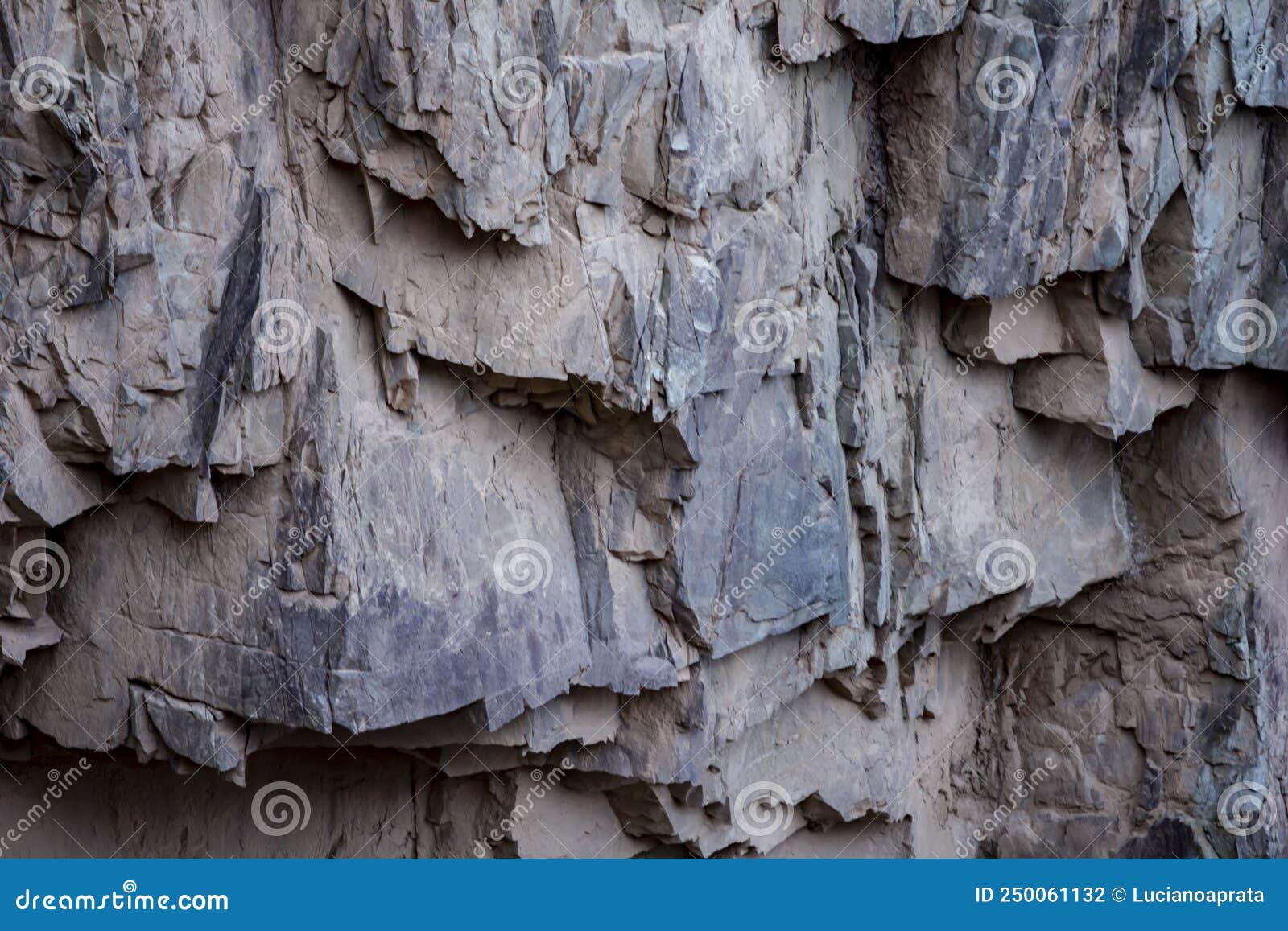 Stone Wall Mountain Rough Rock Texture Stock Photo - Image of natural ...