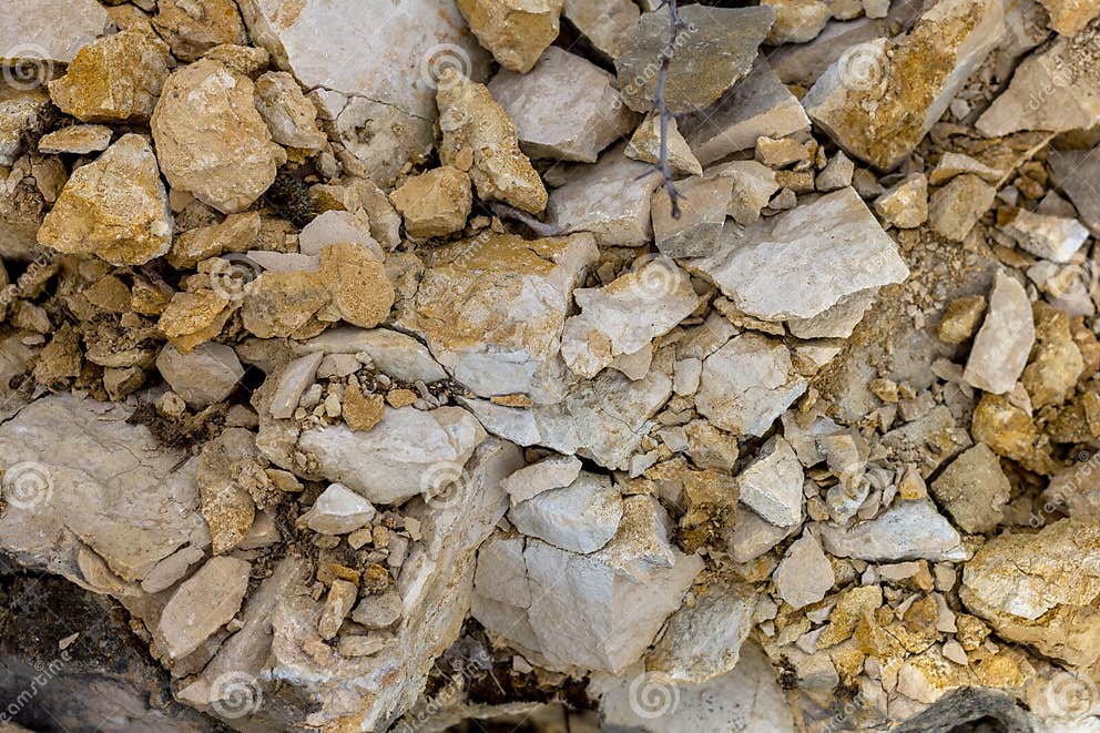 Natural Mountain Stone, Cut Structure, Material for Construction Work ...