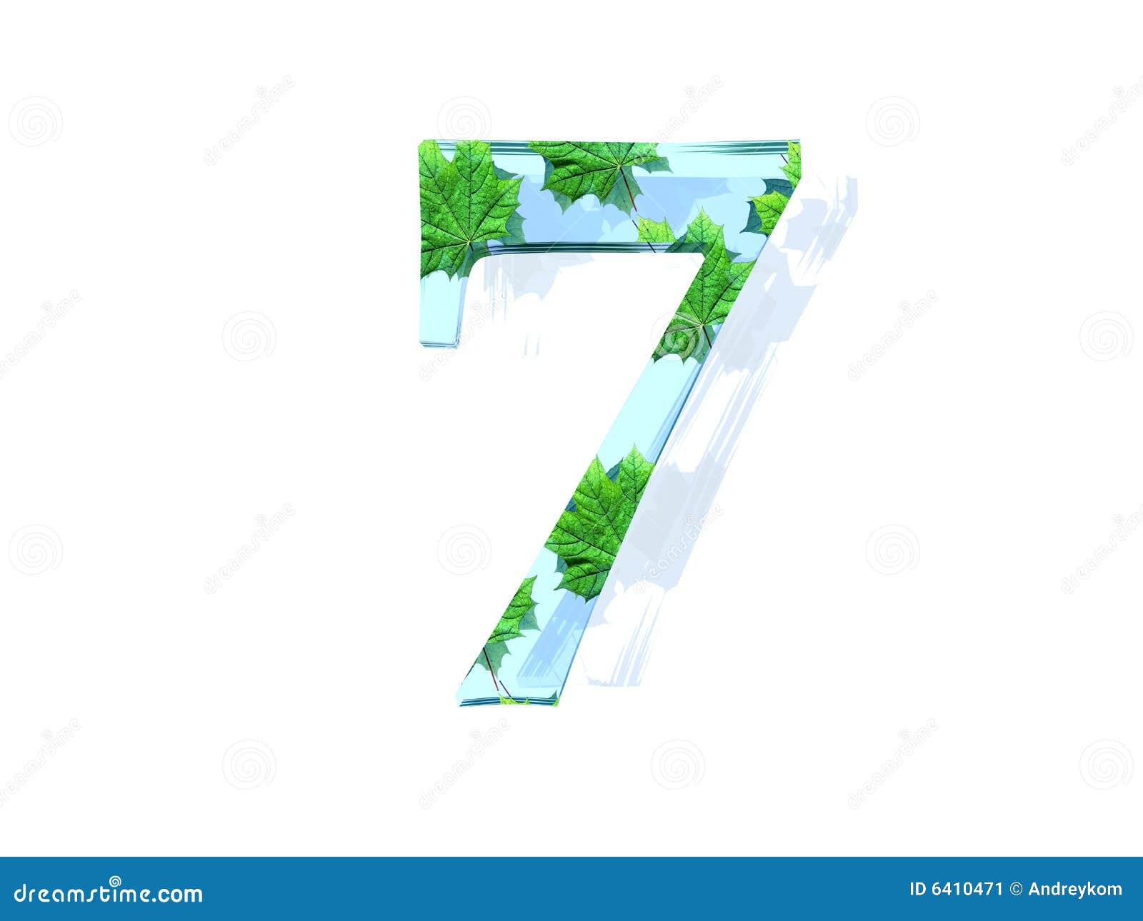 Natural number 7 stock illustration. Illustration of design - 6410471