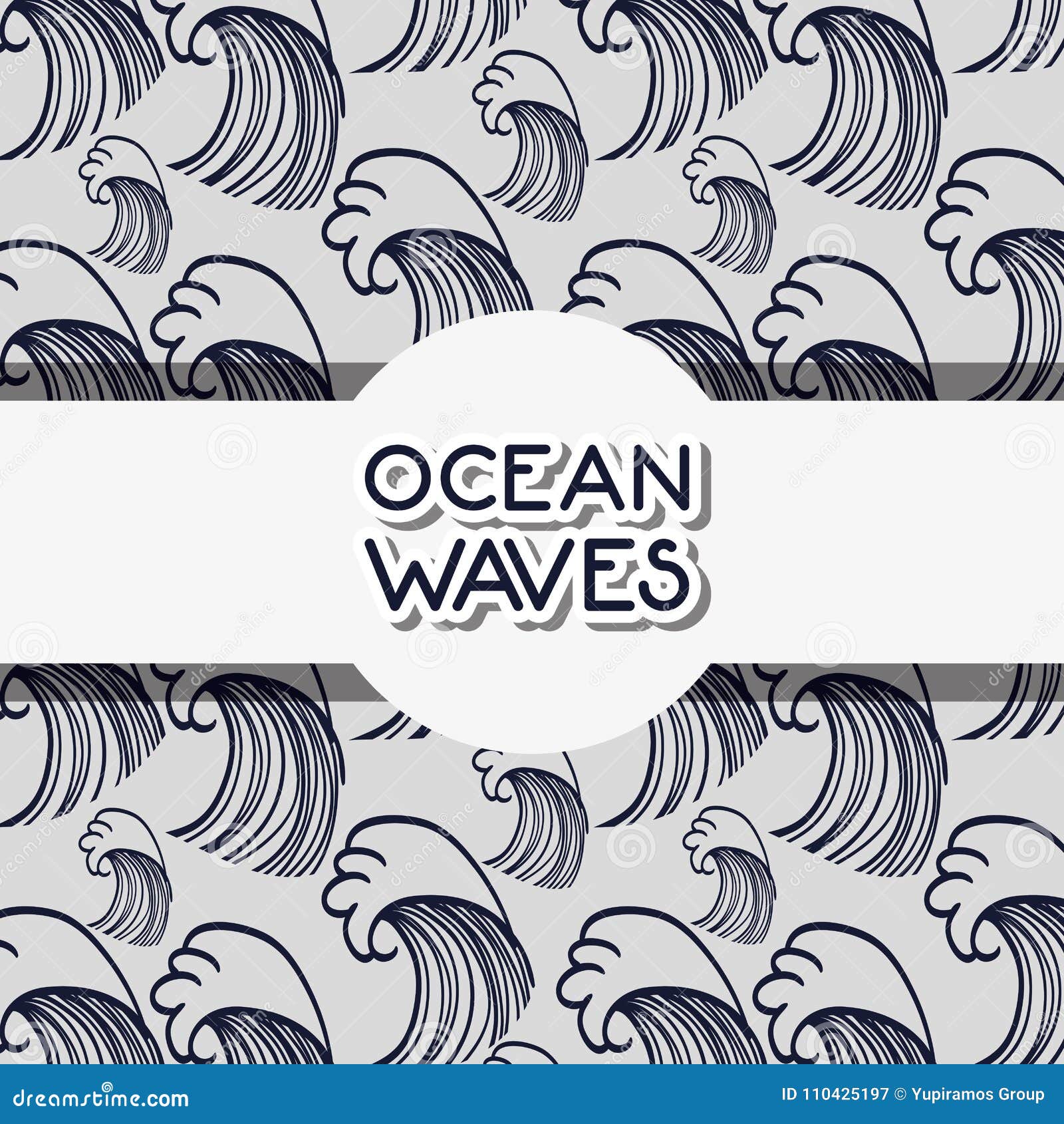 Natural Ocean Waves Background Design Stock Vector - Illustration of ...