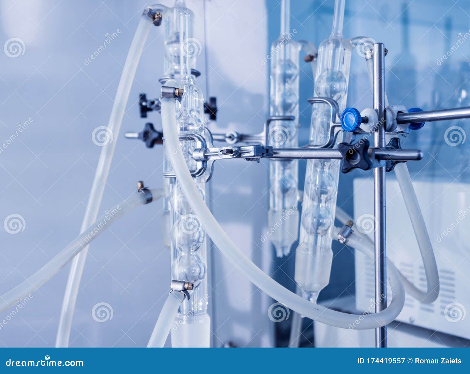 Natural Oil Quality Control. in the Industrial Laboratory Stock Image ...