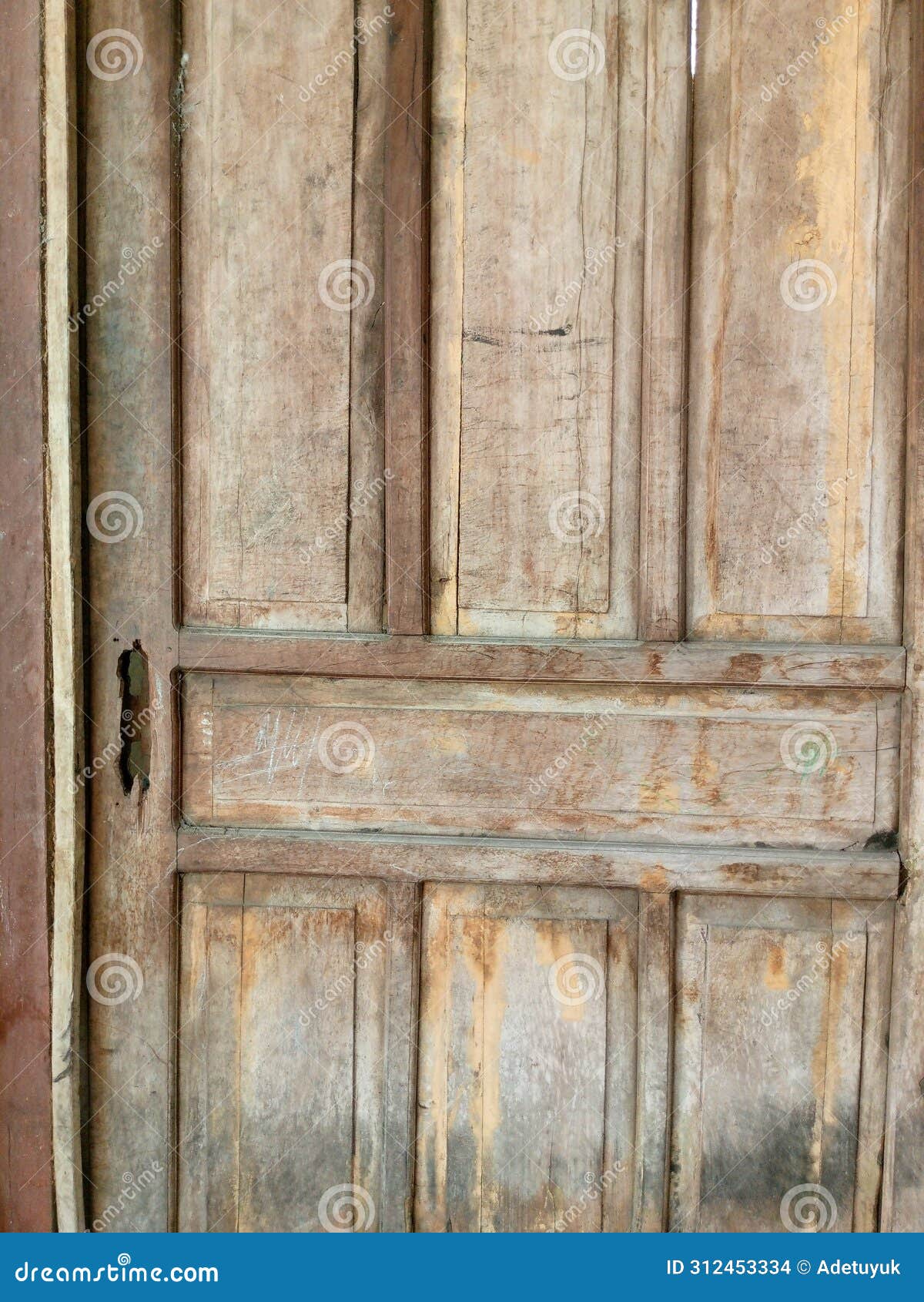 Natural Old Wood or Timber Door Frame Pattern Surface Texture. Close-up ...