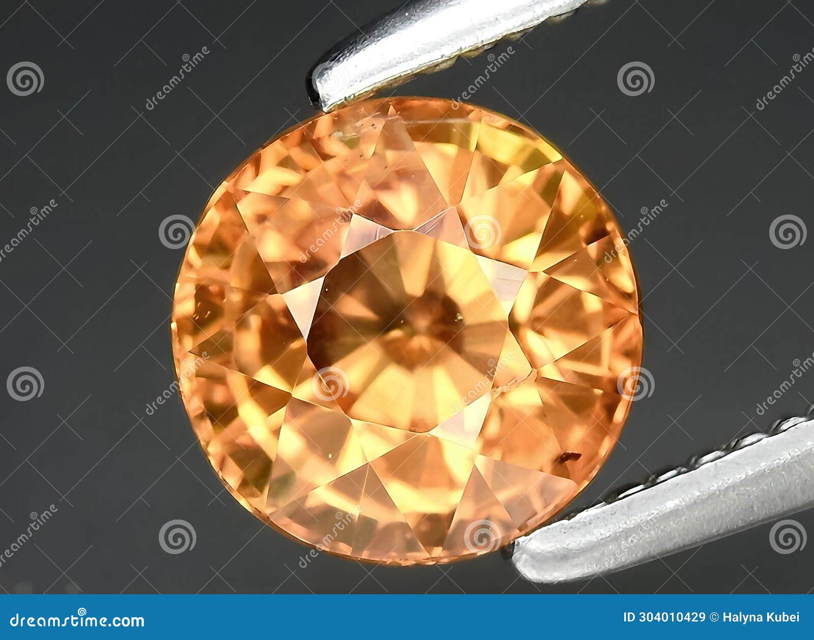 Natural Orange Sapphire Gem on the Background Stock Image - Image of ...
