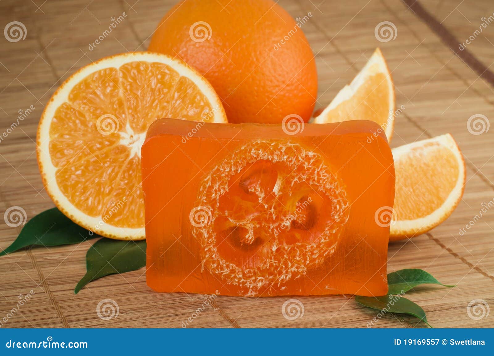 Natural Orange Soap of Handmade Stock Image - Image of fresh, glycerine ...