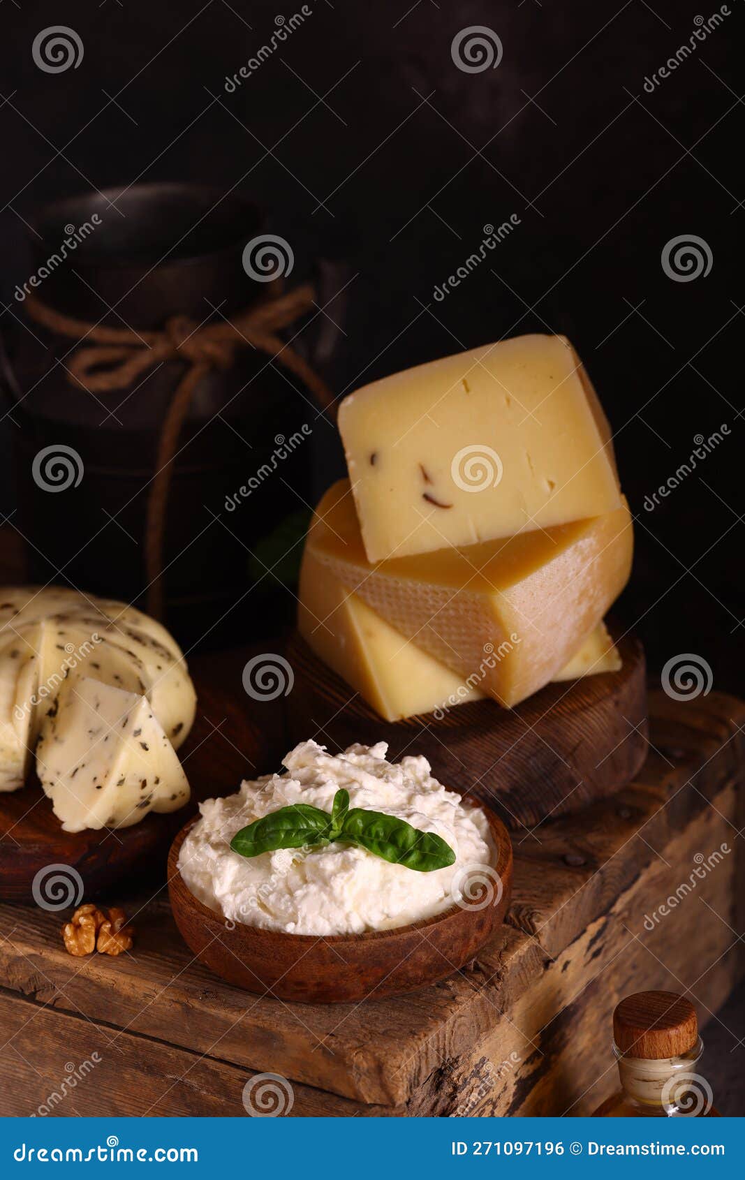 Natural Organic Cheese, Assorted Stock Photo - Image of traditional ...