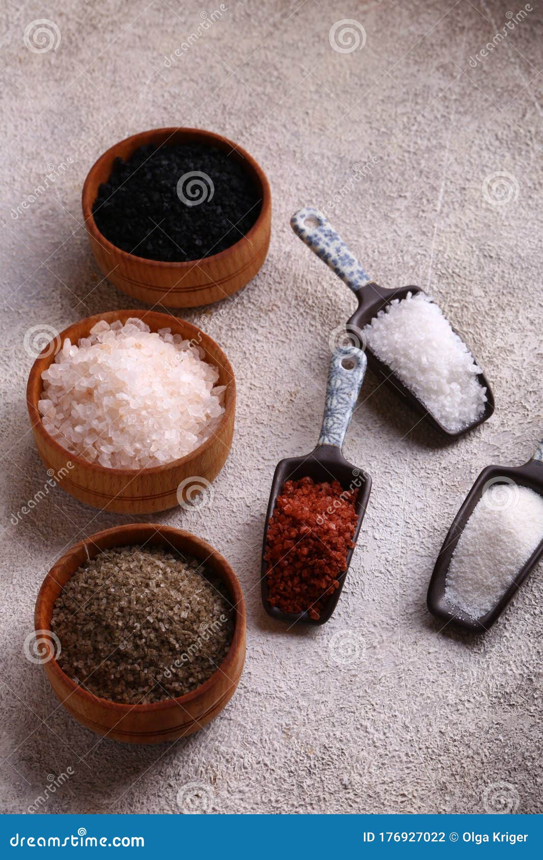 Colored salt for food stock photo. Image of closeup - 176927022