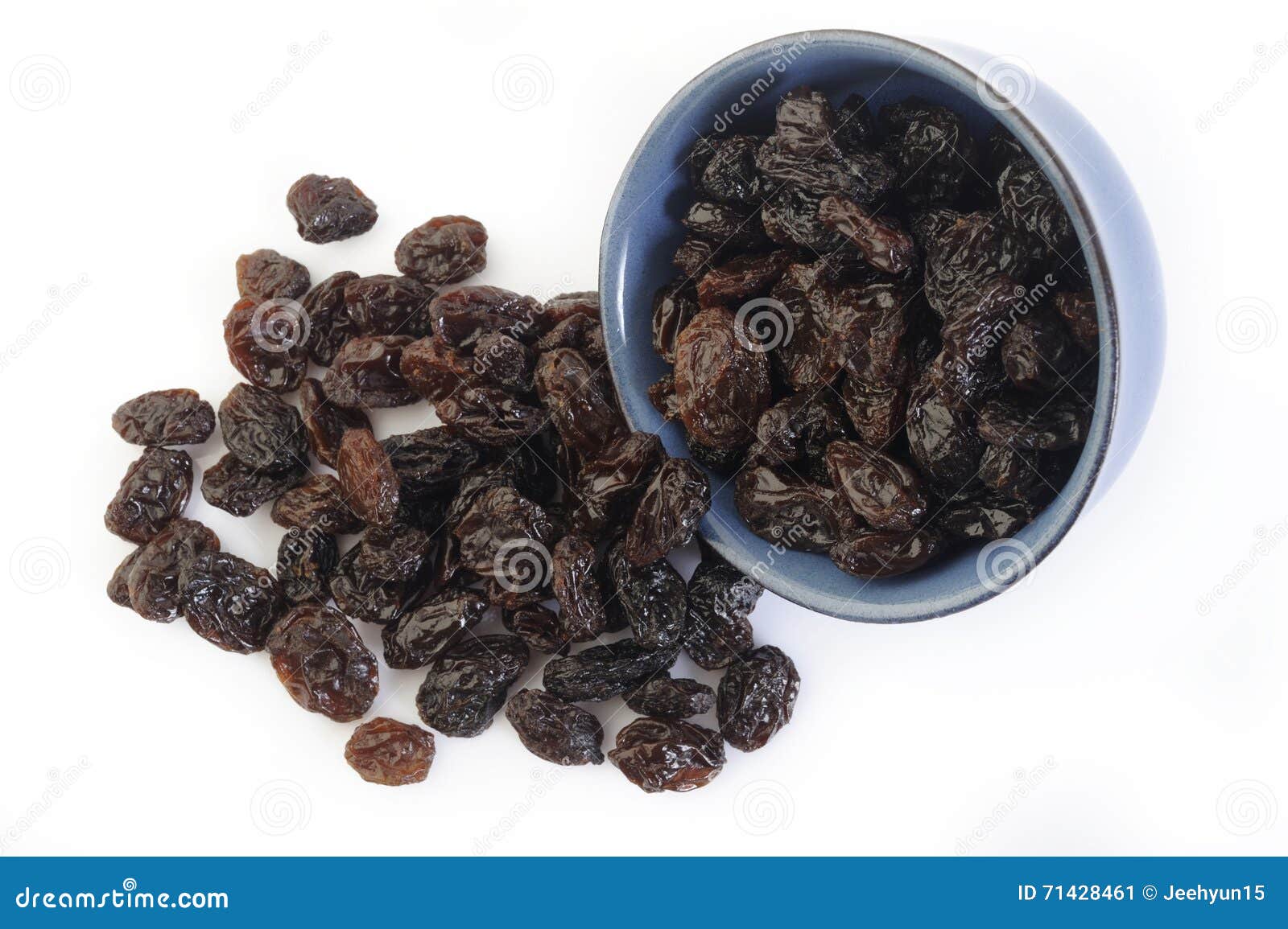Natural Organic Dried Grapes Raisins Stock Image - Image of organic ...