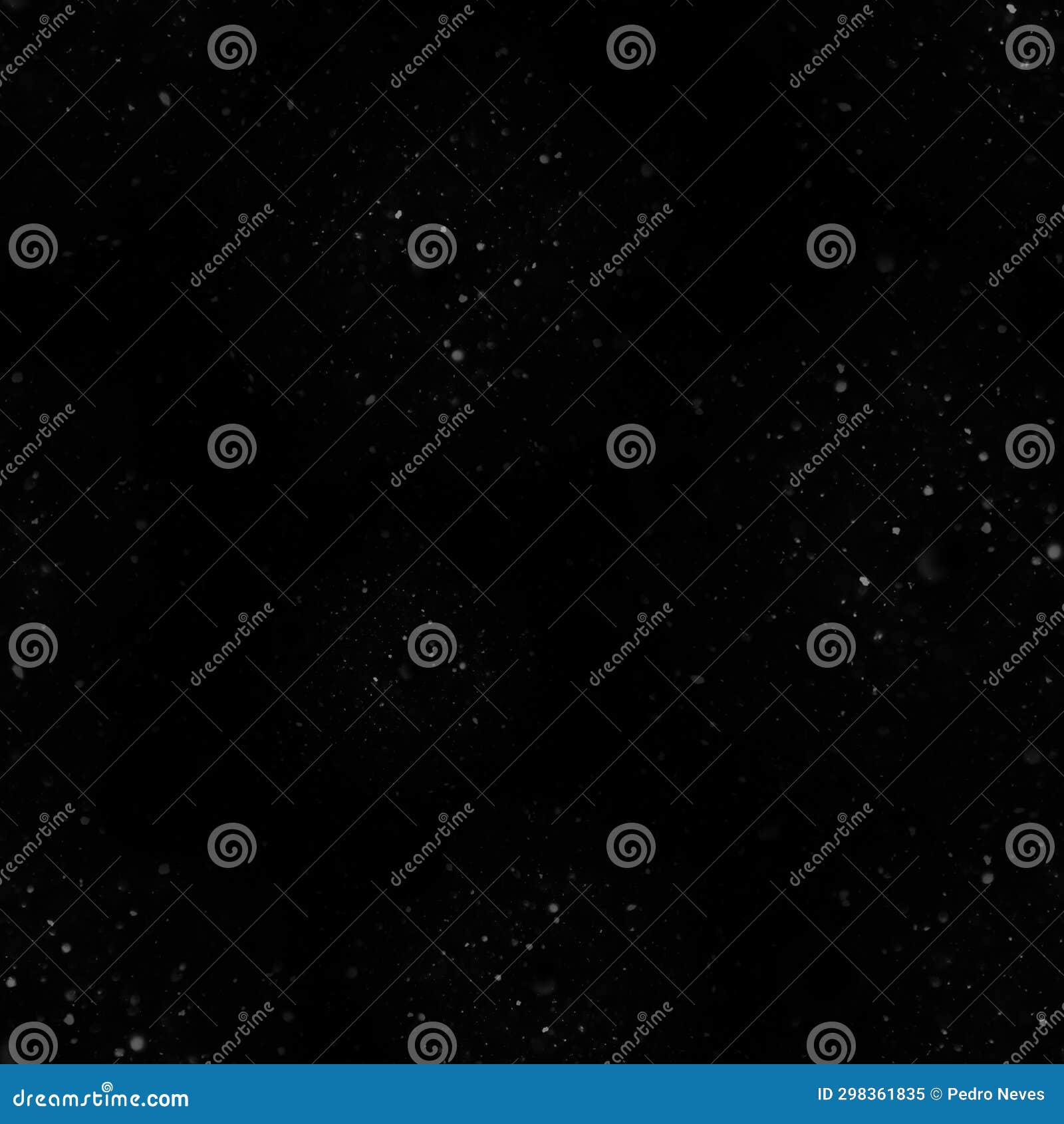 Natural Organic Dust Particles Floating on Black Background. Dynamic ...