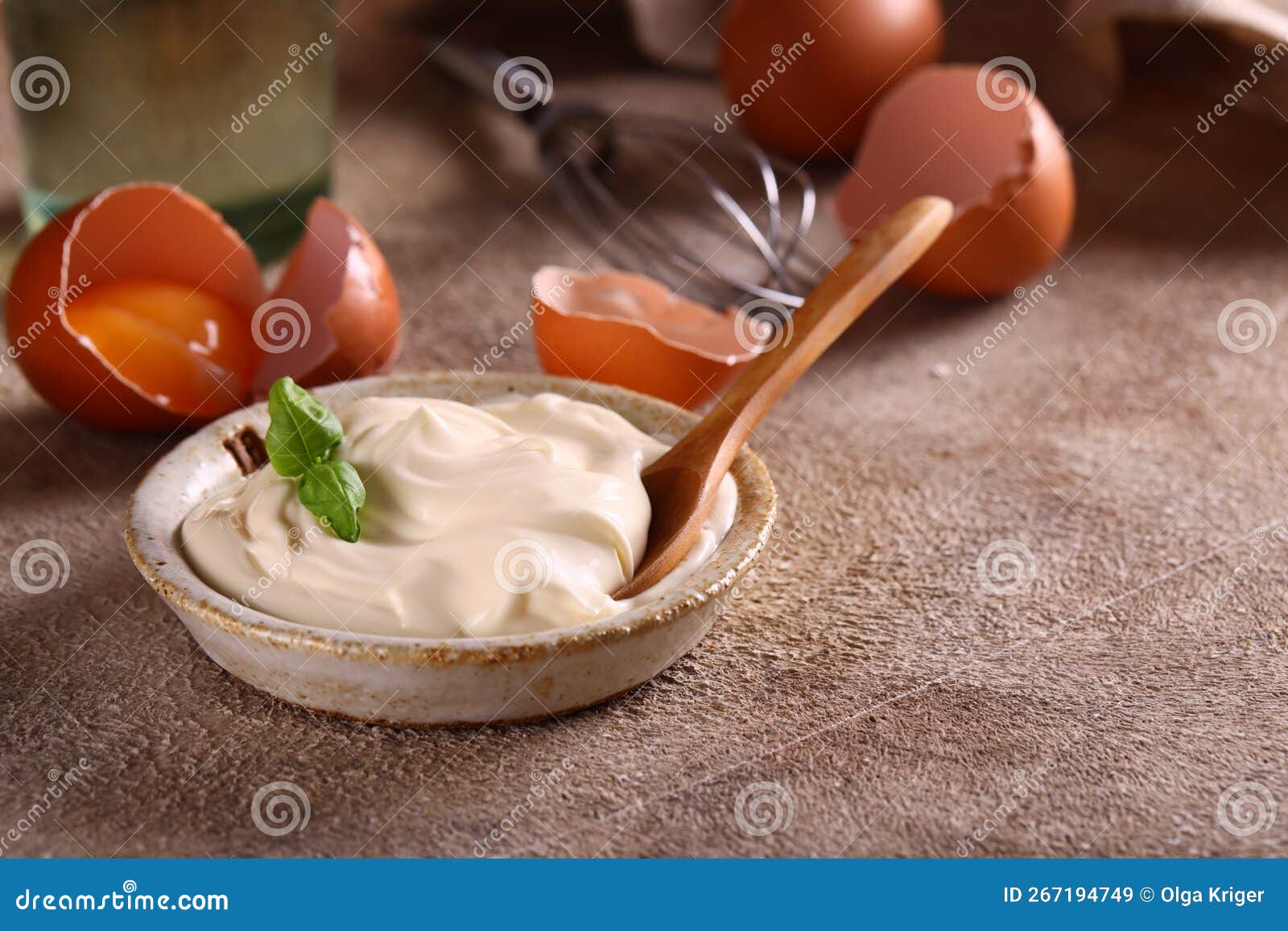 Organic Mayonnaise Dressing for Salads Stock Image - Image of cooking ...