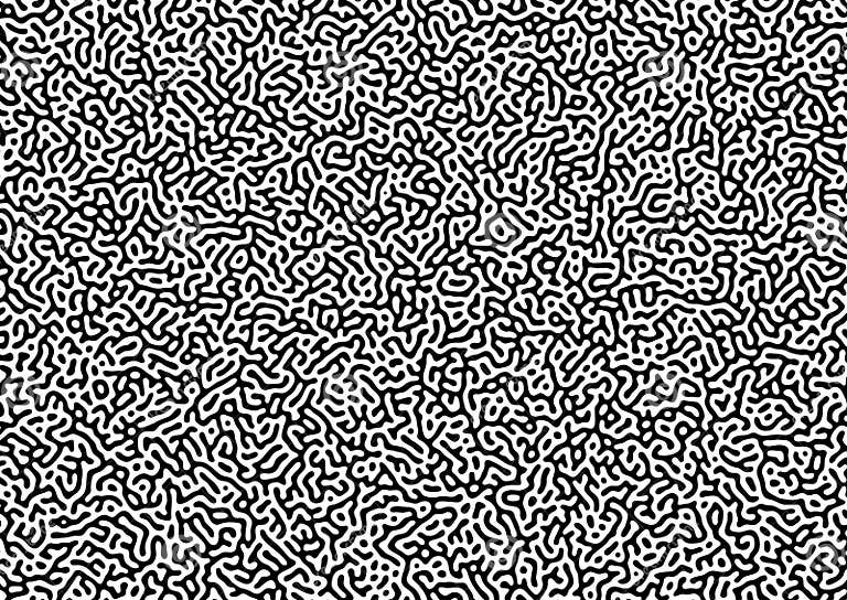 Natural Organic Pattern Design in Black and White Stock Vector ...
