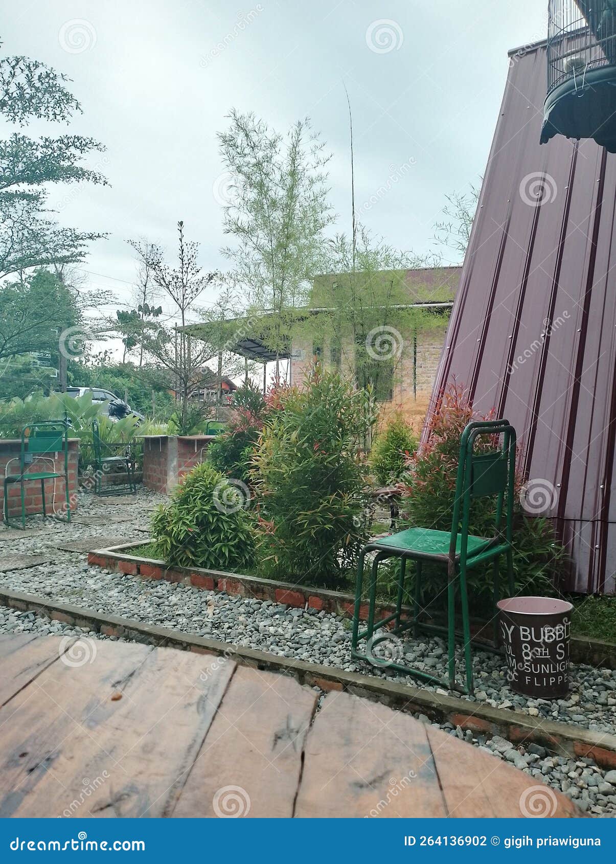 Natural outdoor cafe stock photo. Image of train, natural - 264136902