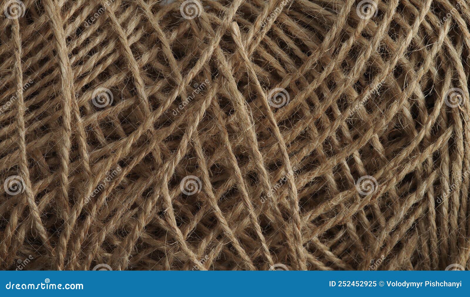 Natural Panoramic Background of Intertwined Twine Stock Image - Image ...