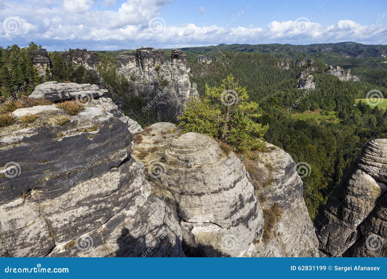 Natural Park Bastei. Saxony. Germany. Stock Image - Image of beauty ...
