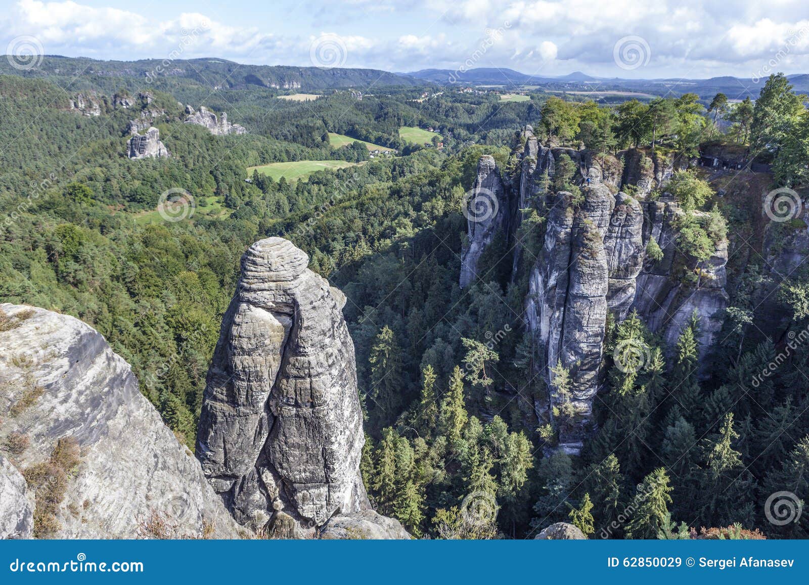 Natural Park Bastei. Saxony. Germany. Stock Image - Image of dresden ...