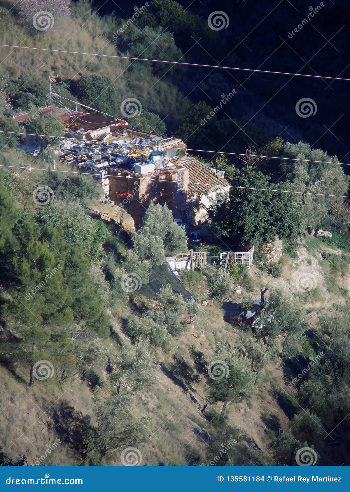 Natural Park of Malaga Mountains Stock Photo - Image of spain, houses ...