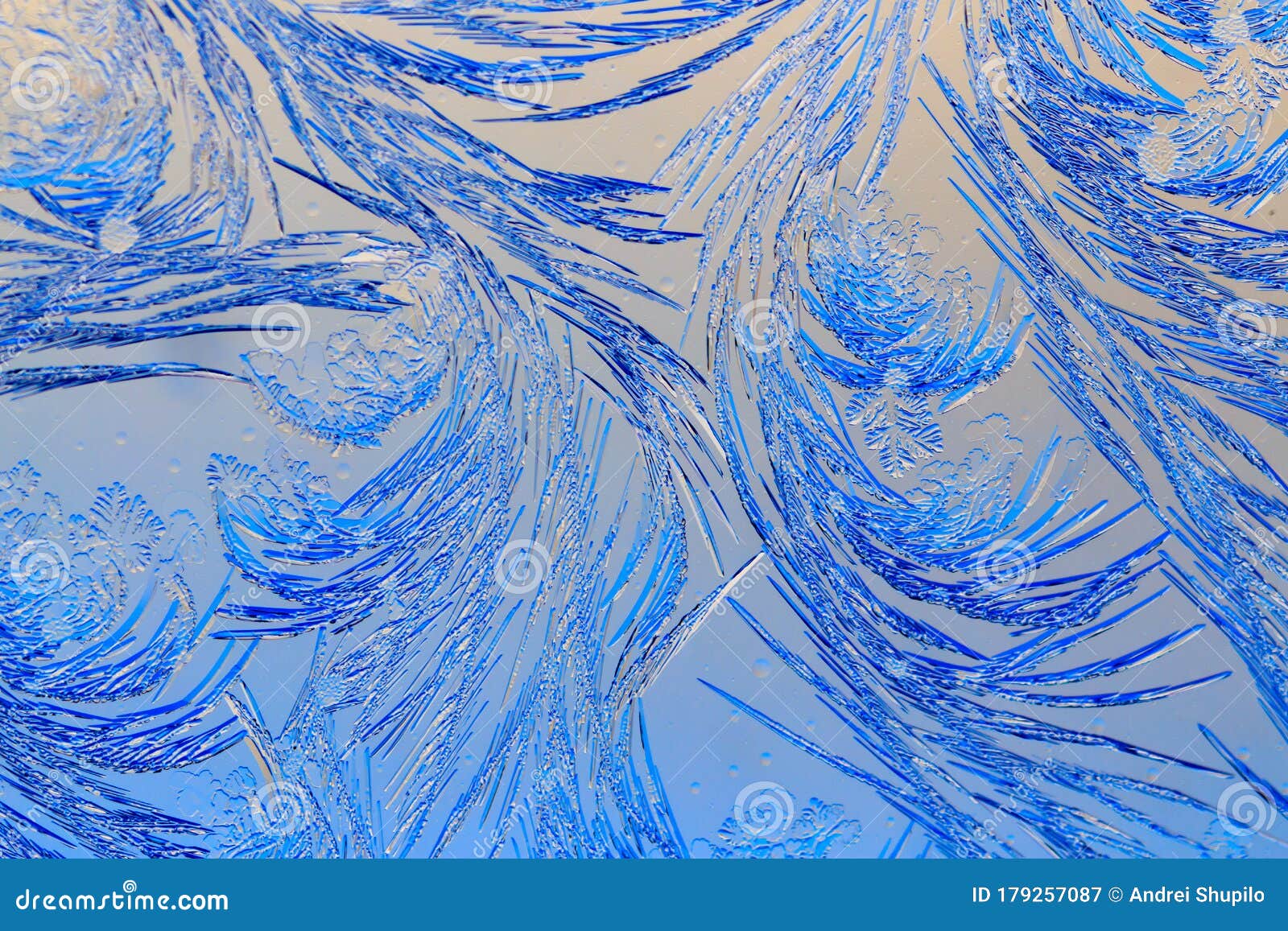 Natural Pattern on Glass at Dawn of the Sun Stock Image - Image of ...