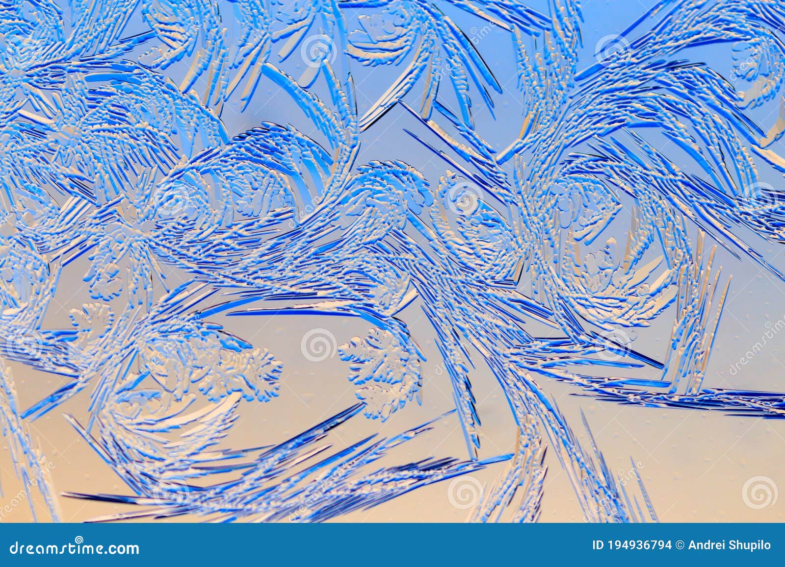 Natural Pattern on Glass at Dawn of the Sun Stock Photo - Image of ...