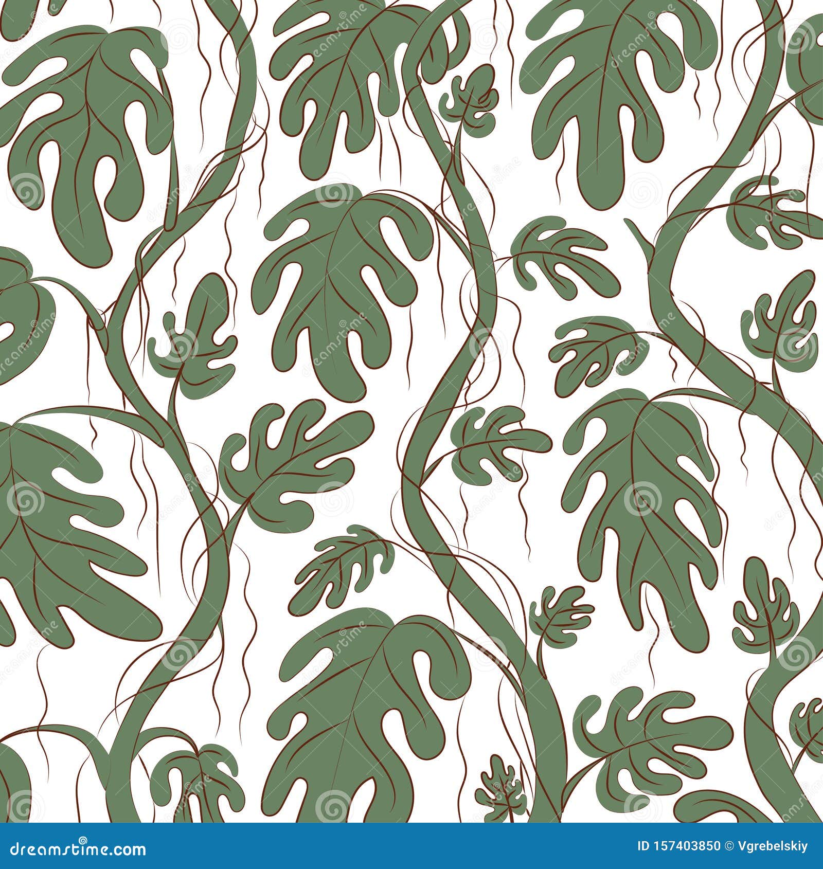 Natural pattern. stock vector. Illustration of green - 157403850