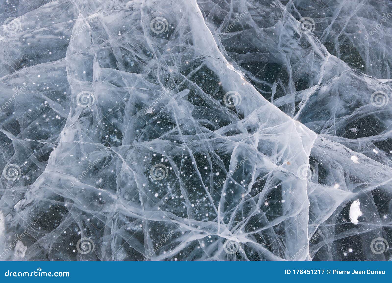 Natural Patterns in the Ice, Khovsgol Lake Stock Image - Image of ...