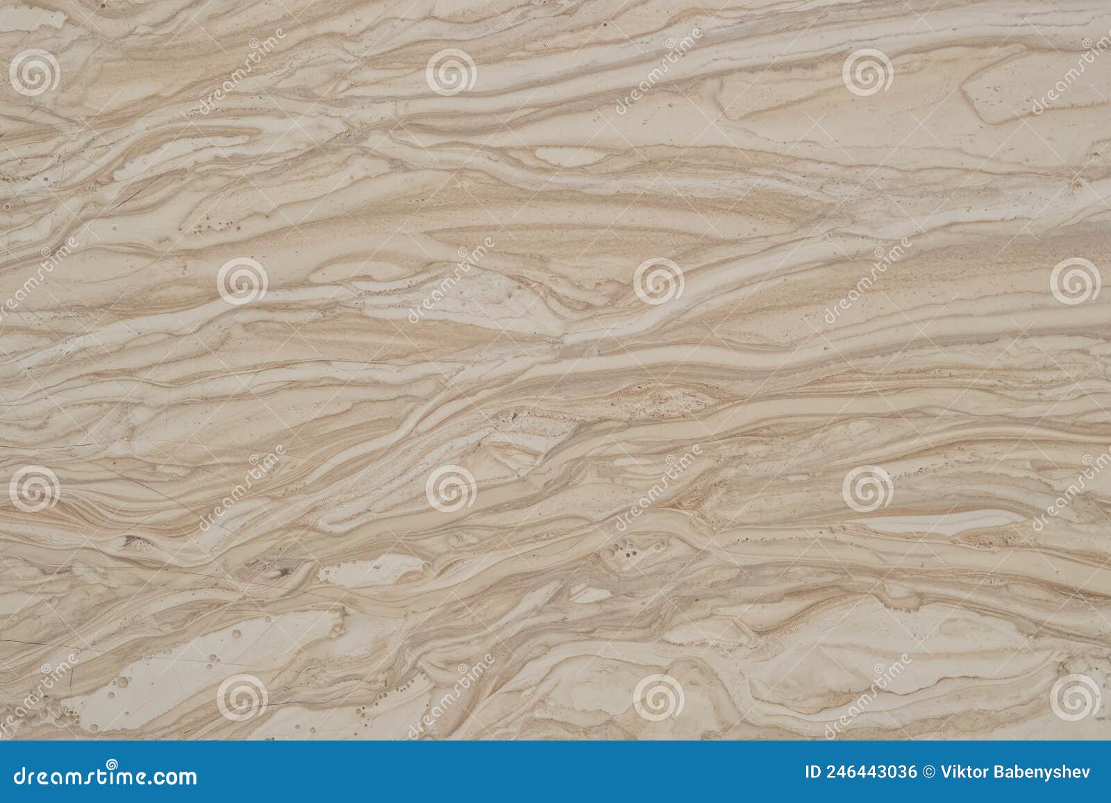 Traces of Streams on a Flat Surface of Wet Limestone. Stock Photo ...