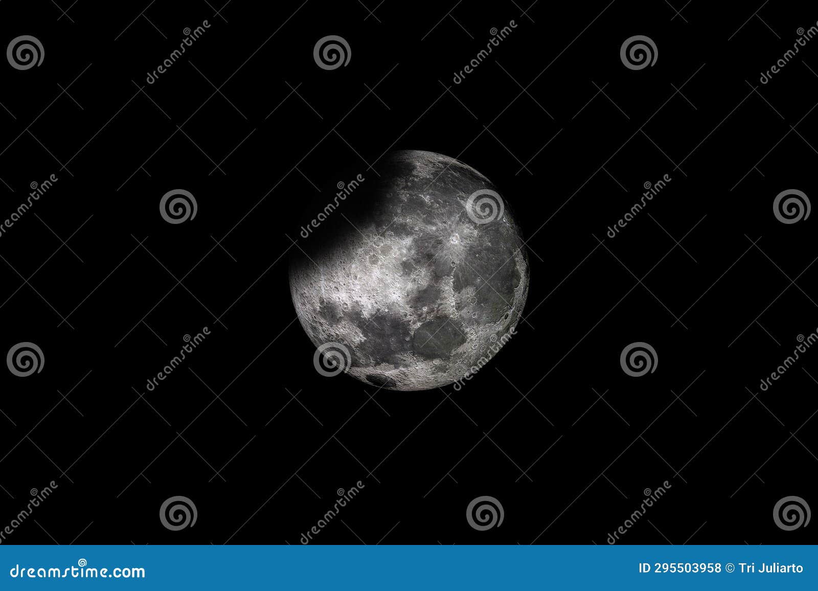 Natural Phenomenon in the Form of a Partial Lunar Eclipse Stock Photo ...